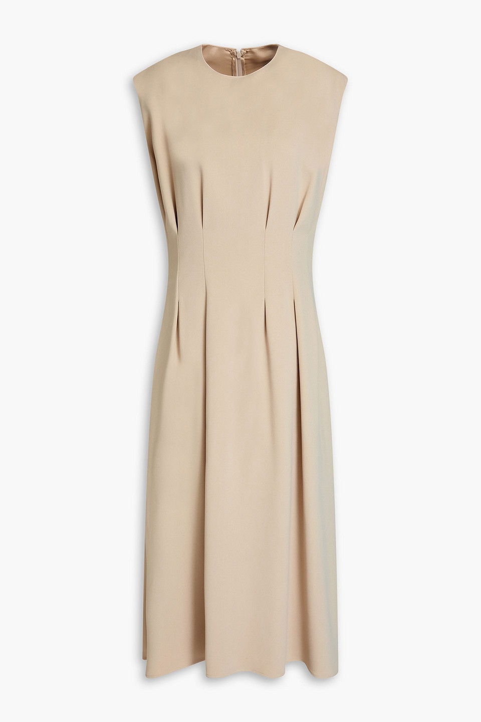 JOSEPH Delma Pleated Cady Midi Dress | endource