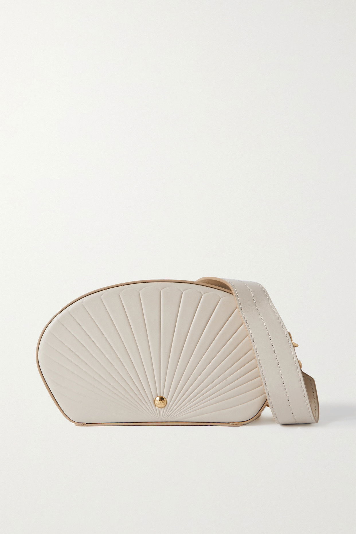 SEE BY CHLOÉ Shell Leather Shoulder Bag in Cream | Endource