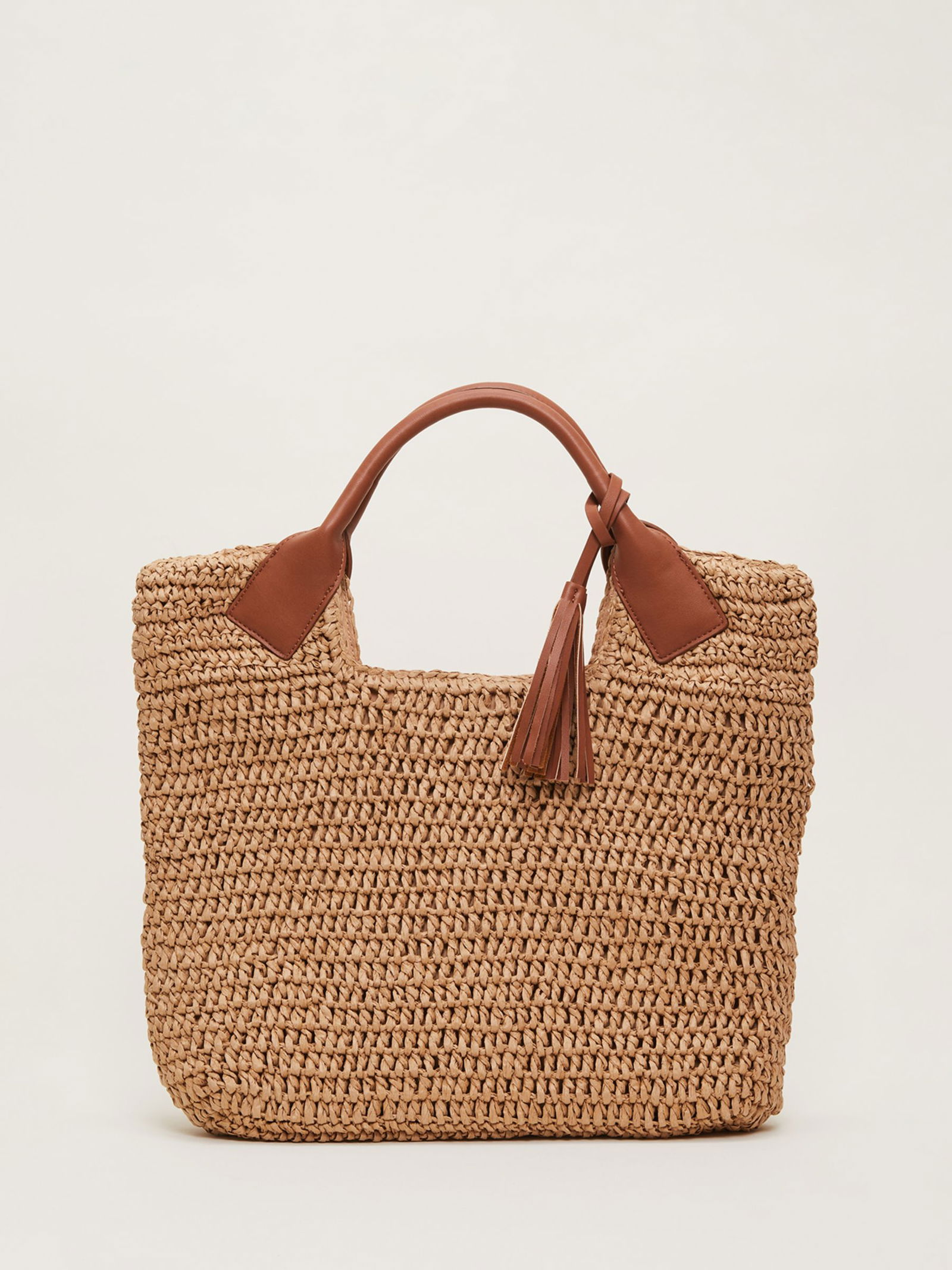 PHASE EIGHT Raffia Shopper Bag in Natural | endource