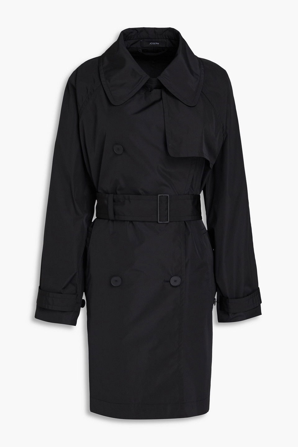JOSEPH Shell Trench Coat in Black | endource