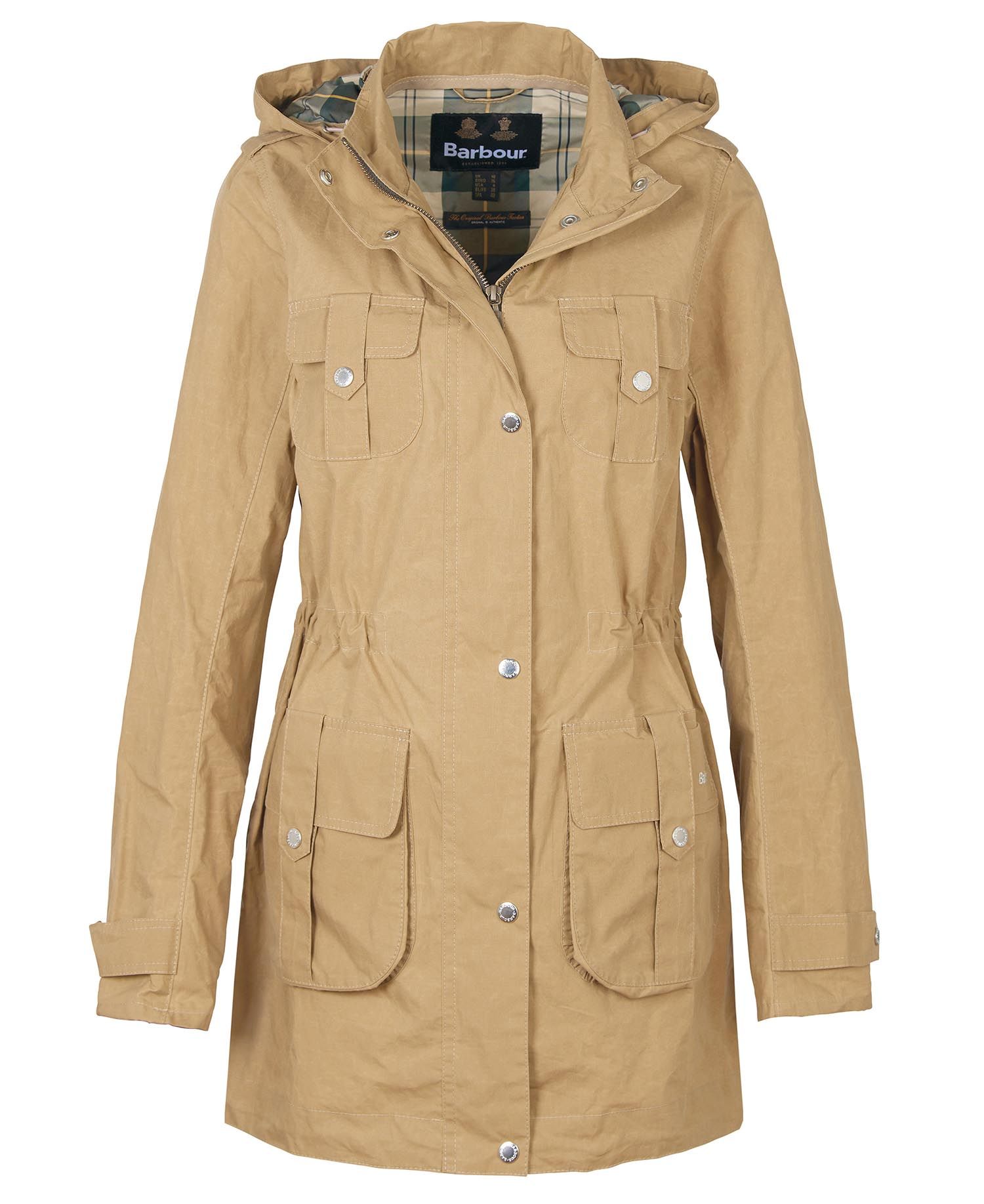 BARBOUR Defence Hybrid Showerproof Jacket in Dusty Green/Ancient | endource