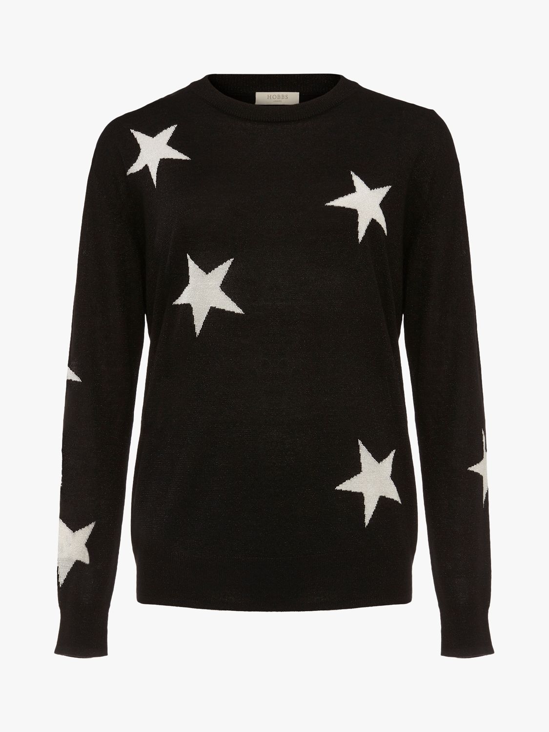 HOBBS Deborah Star Sparkle Jumper in Silver | endource