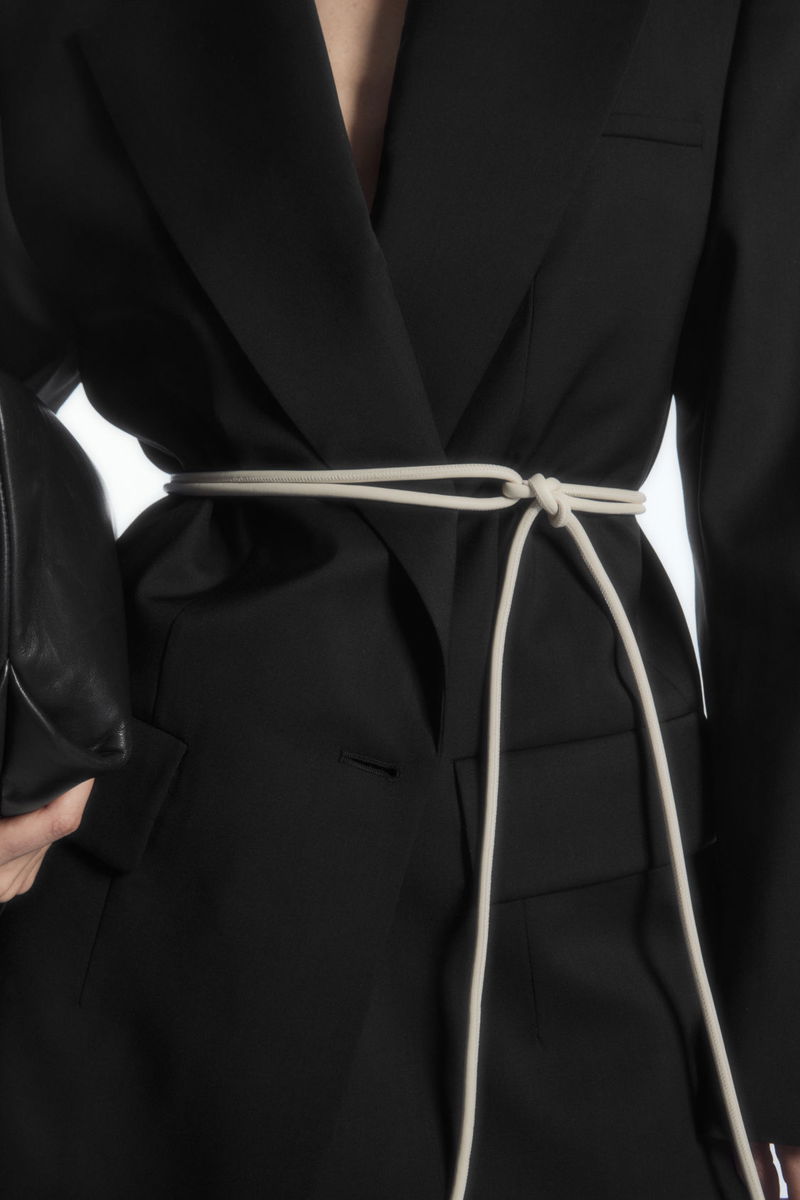 COS Leather Rope Belt in CREAM | Endource