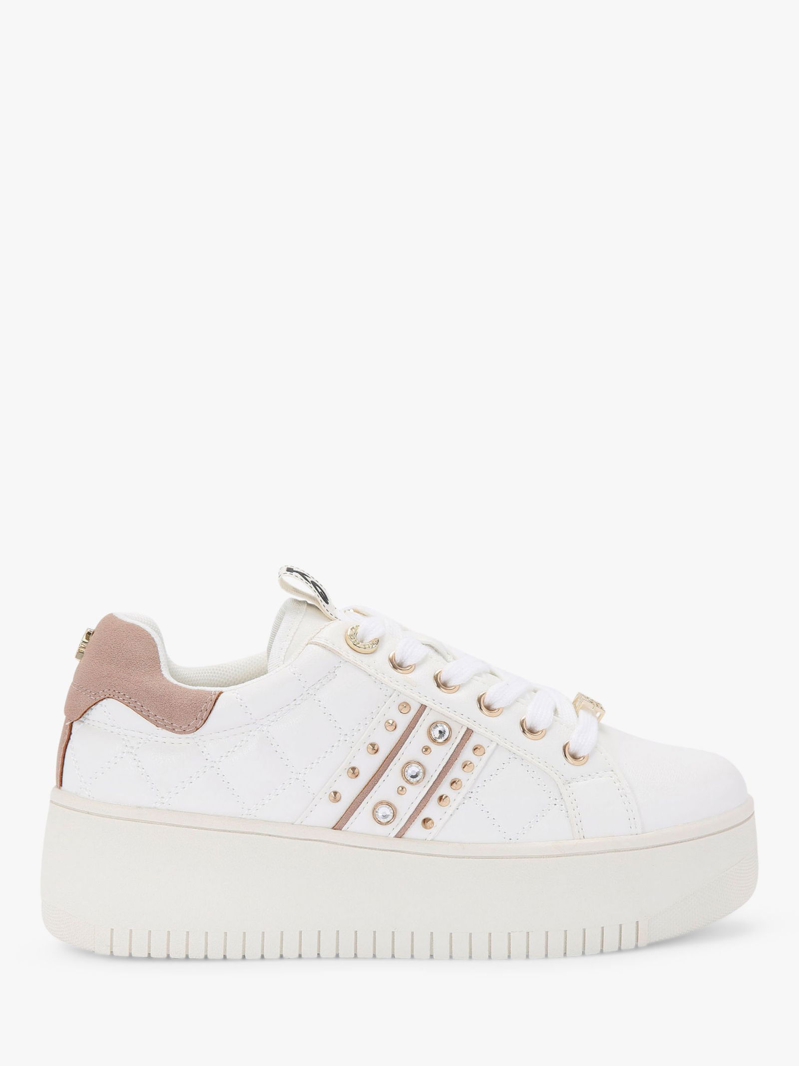 KG KURT GEIGER Leslie Embellished Flatform Trainers | endource