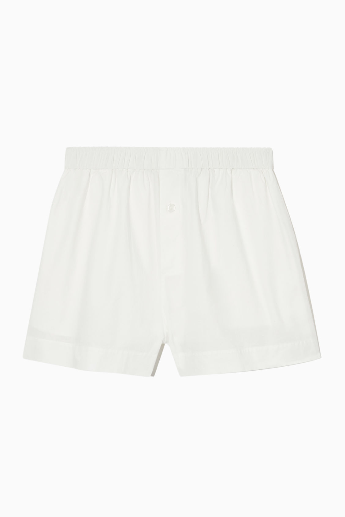 COS Boxer-Style Pyjama Shorts in WHITE | endource