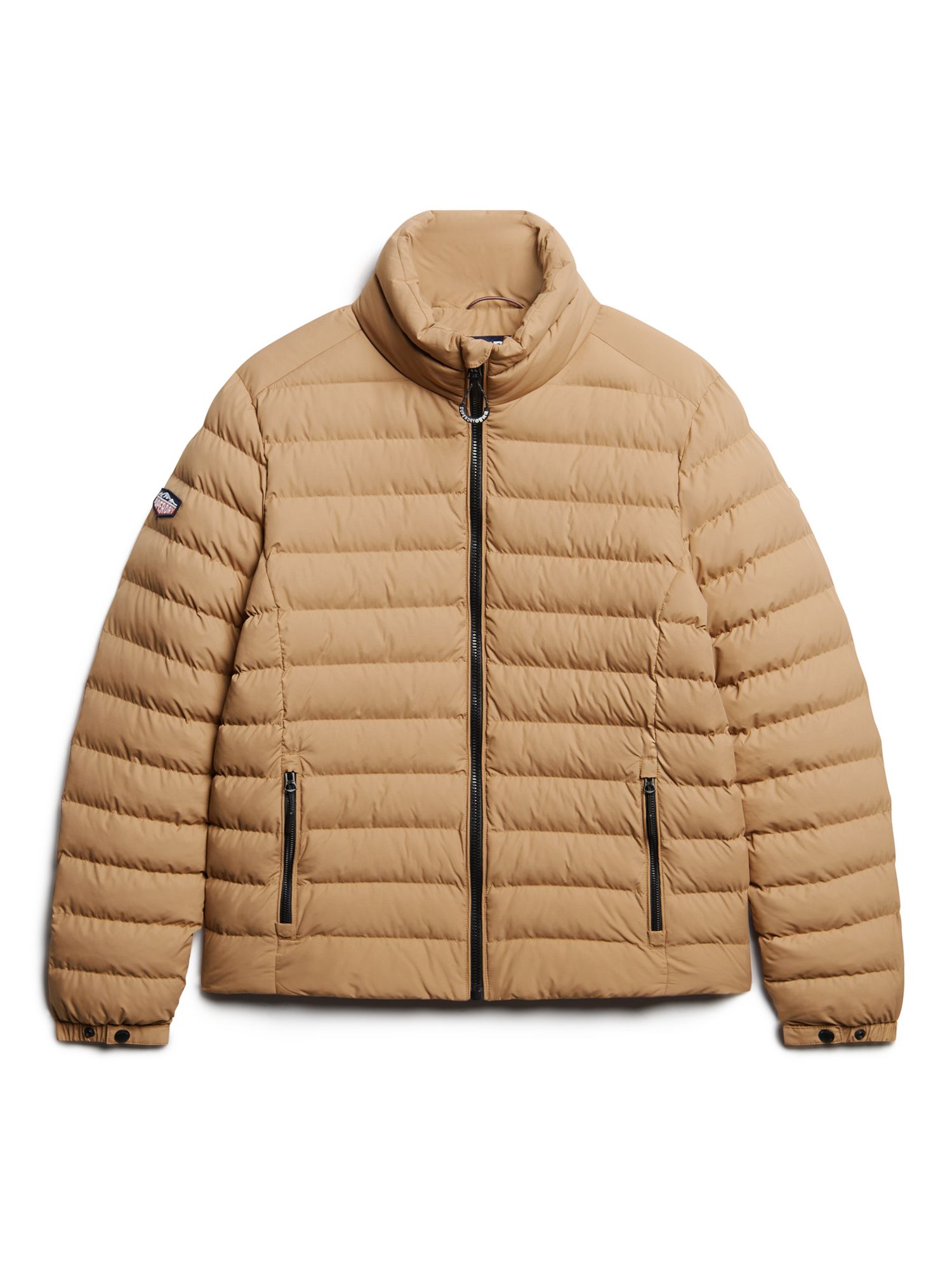 SUPERDRY Fuji Embroidered Padded Jacket in Black | endource