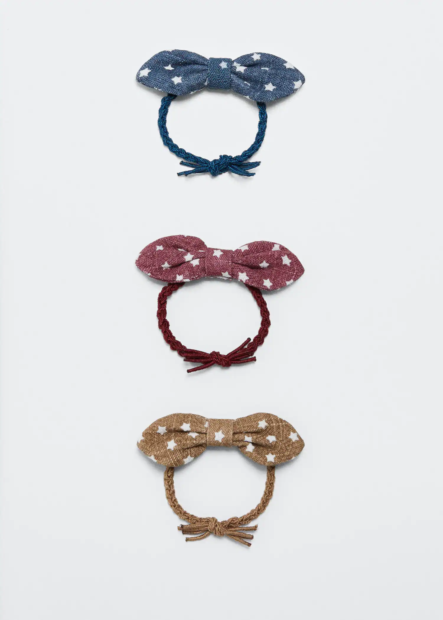 MANGO Scrunchies 3 Pack in Navy | Endource