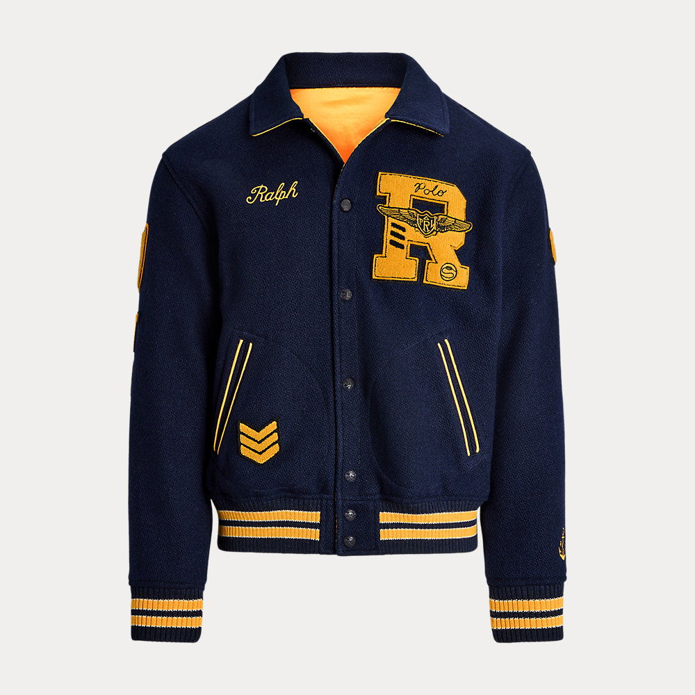 POLO RALPH LAUREN Reversible Twill-Satin Jacket in Multi | endource
