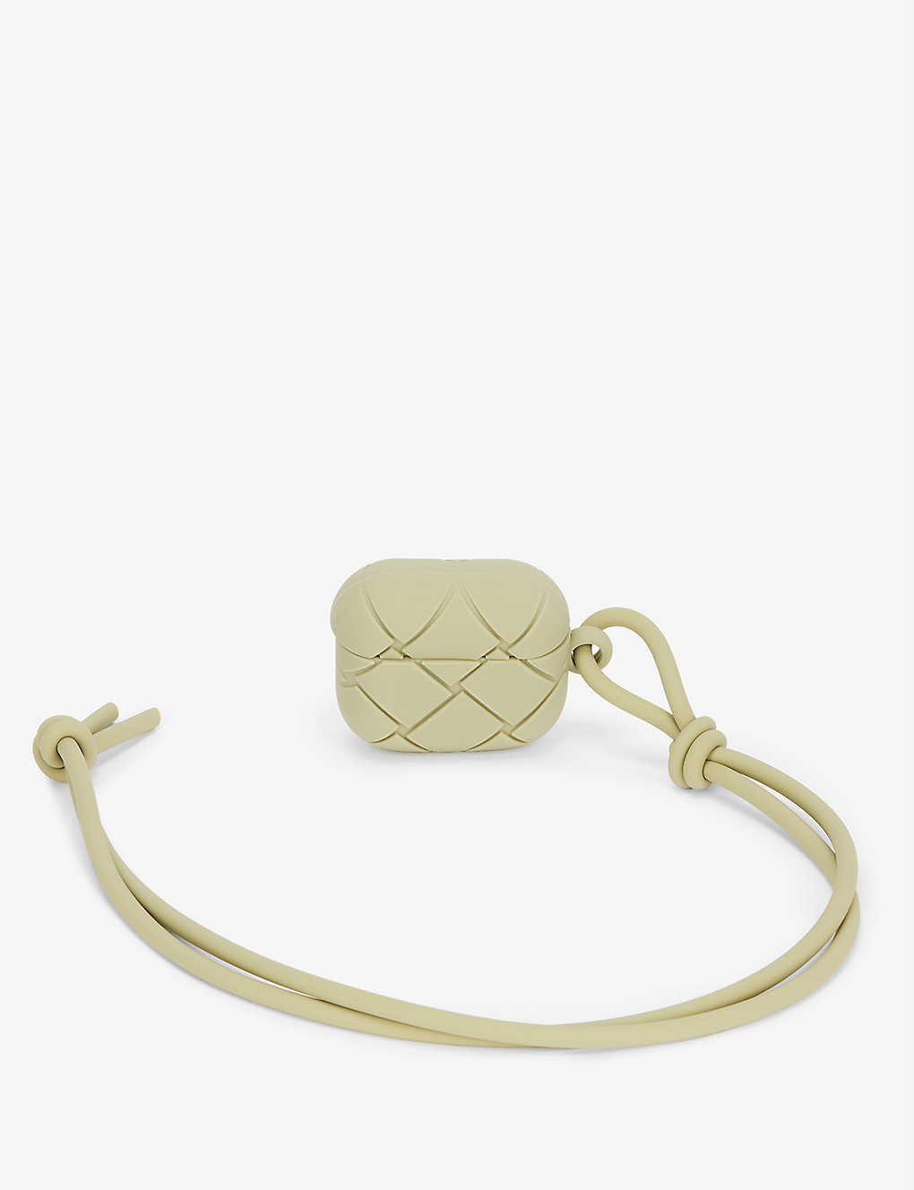 BOTTEGA VENETA Intrecciato Silicone Airpods Pro Case in Travertine ...