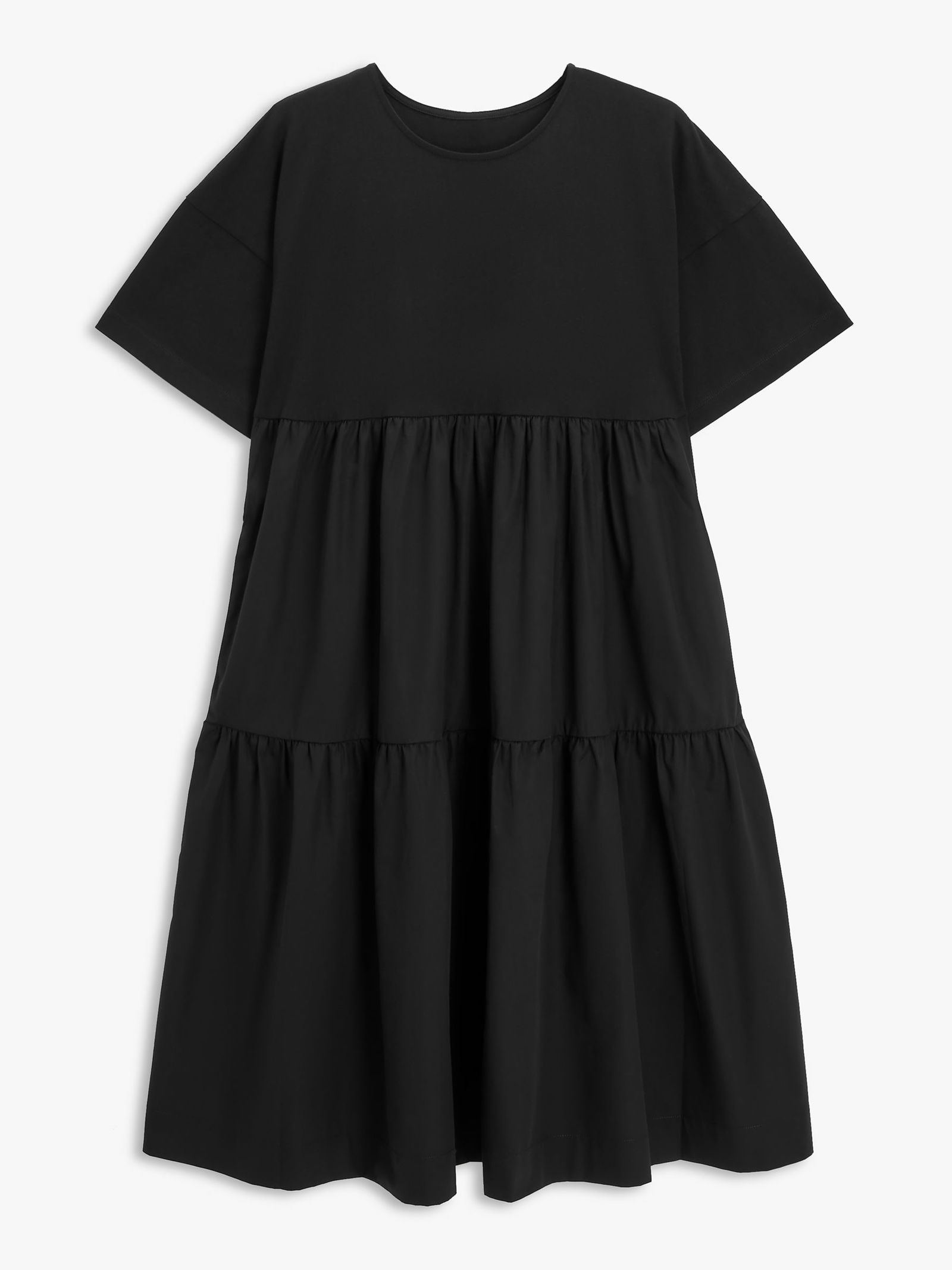 KIN Plain Jersey Tiered Dress in Jazzy | Endource