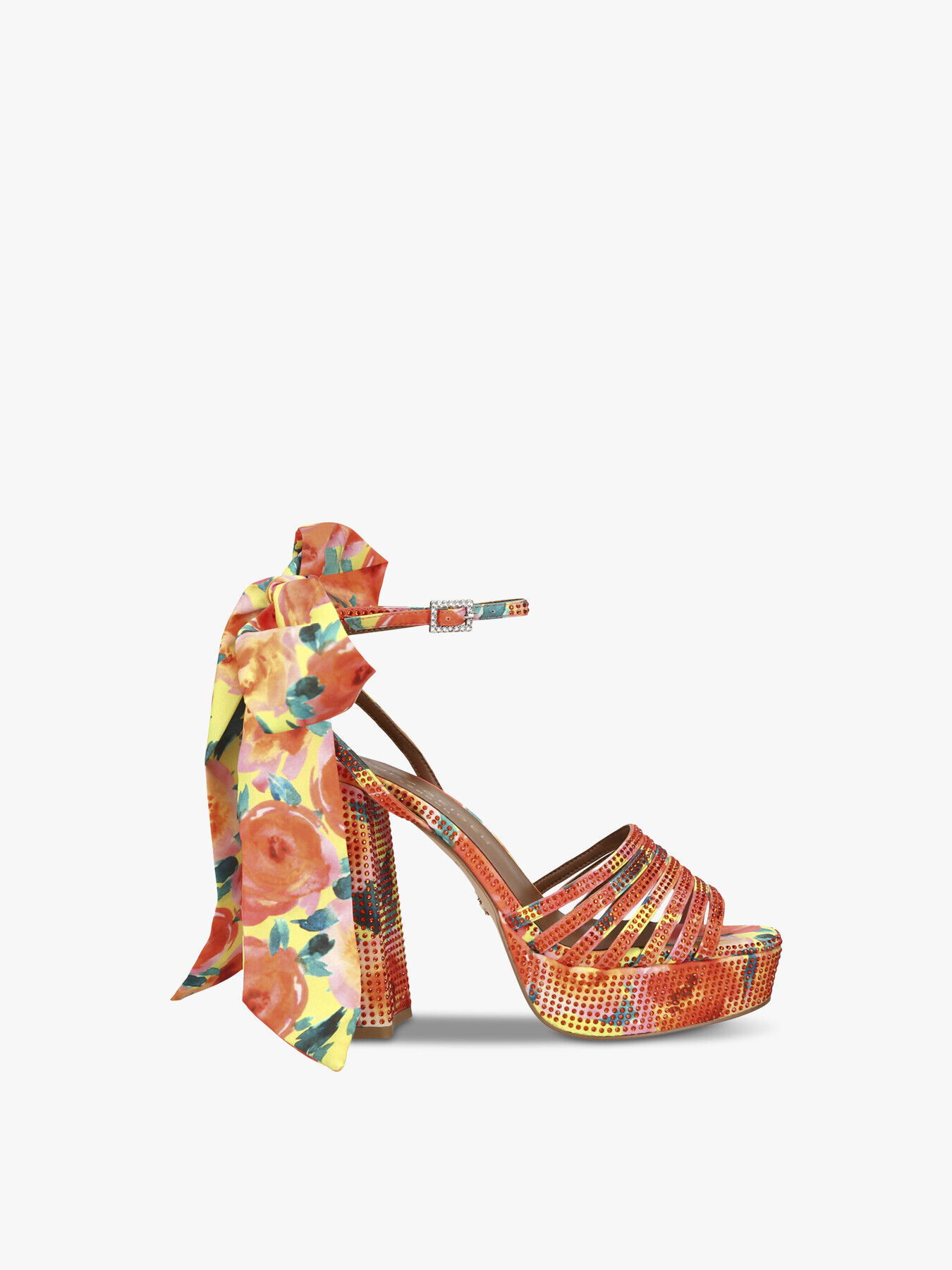 KURT GEIGER LONDON Pierra Ankle Tie Platform in Multi | endource