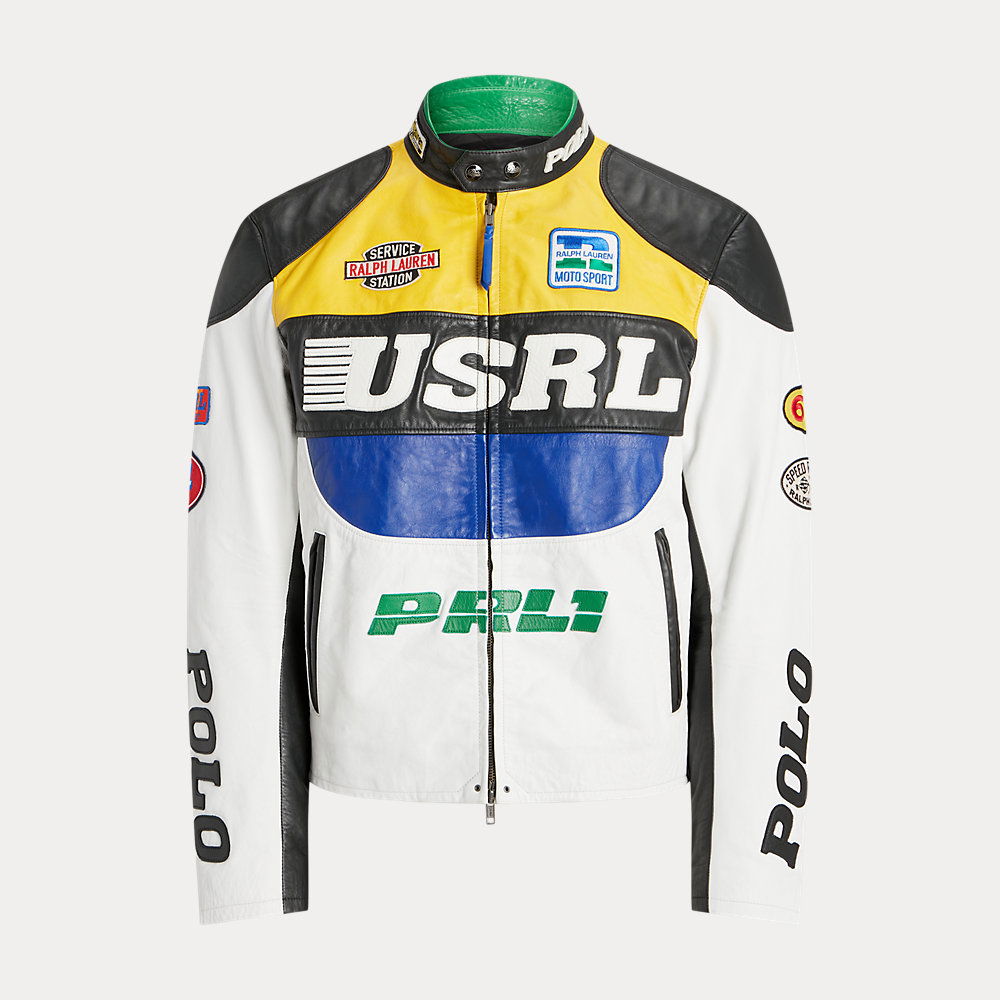 POLO RALPH LAUREN Leather Cafe Racer Jacket | Endource