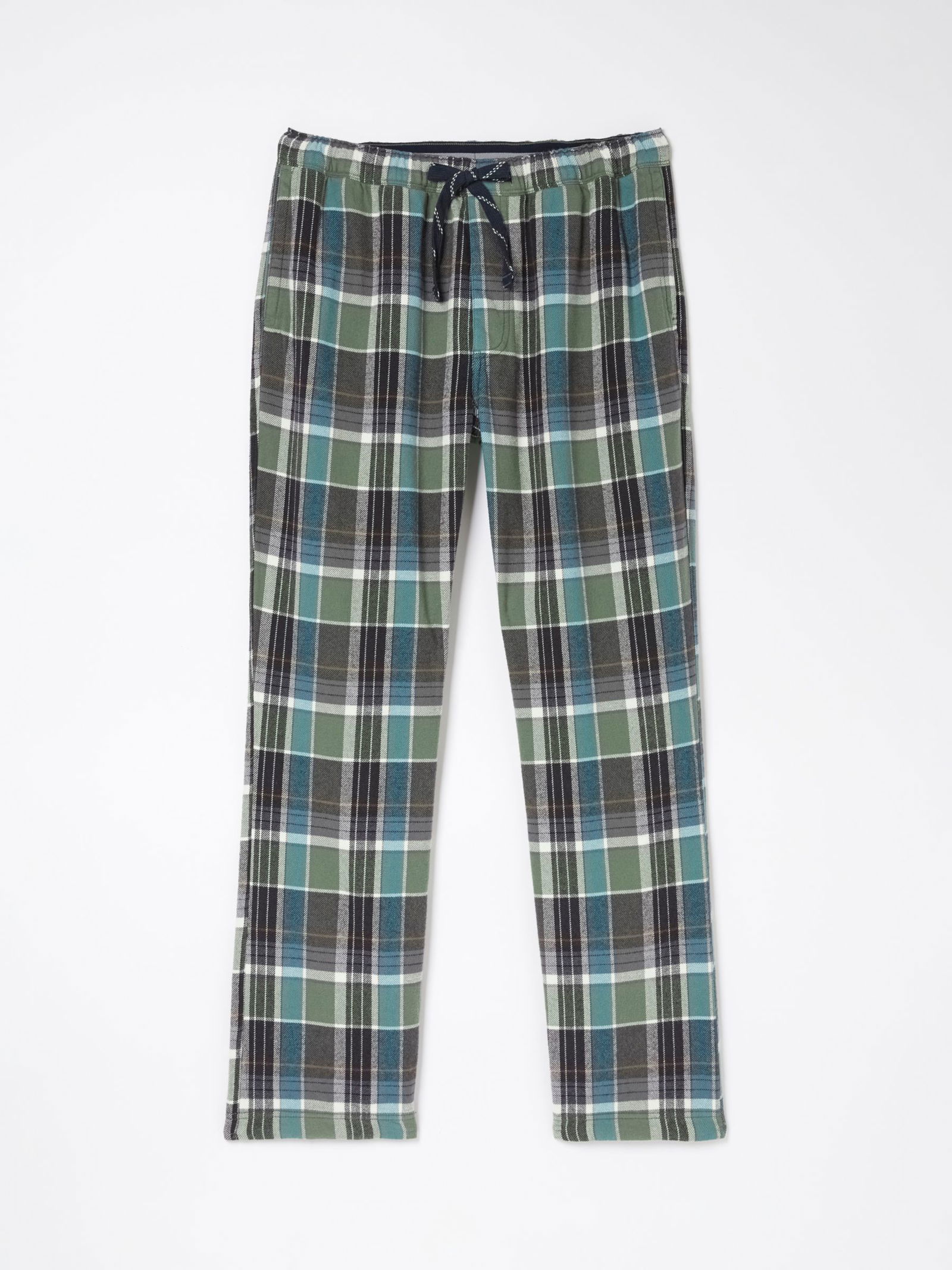 FATFACE Southsea Checked Pyjama Bottoms in Green/Multi | Endource