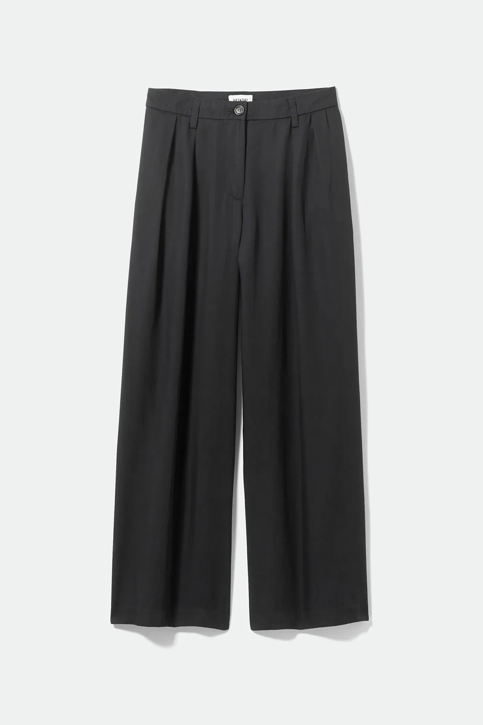 WEEKDAY Hazel Trousers in Black | Endource