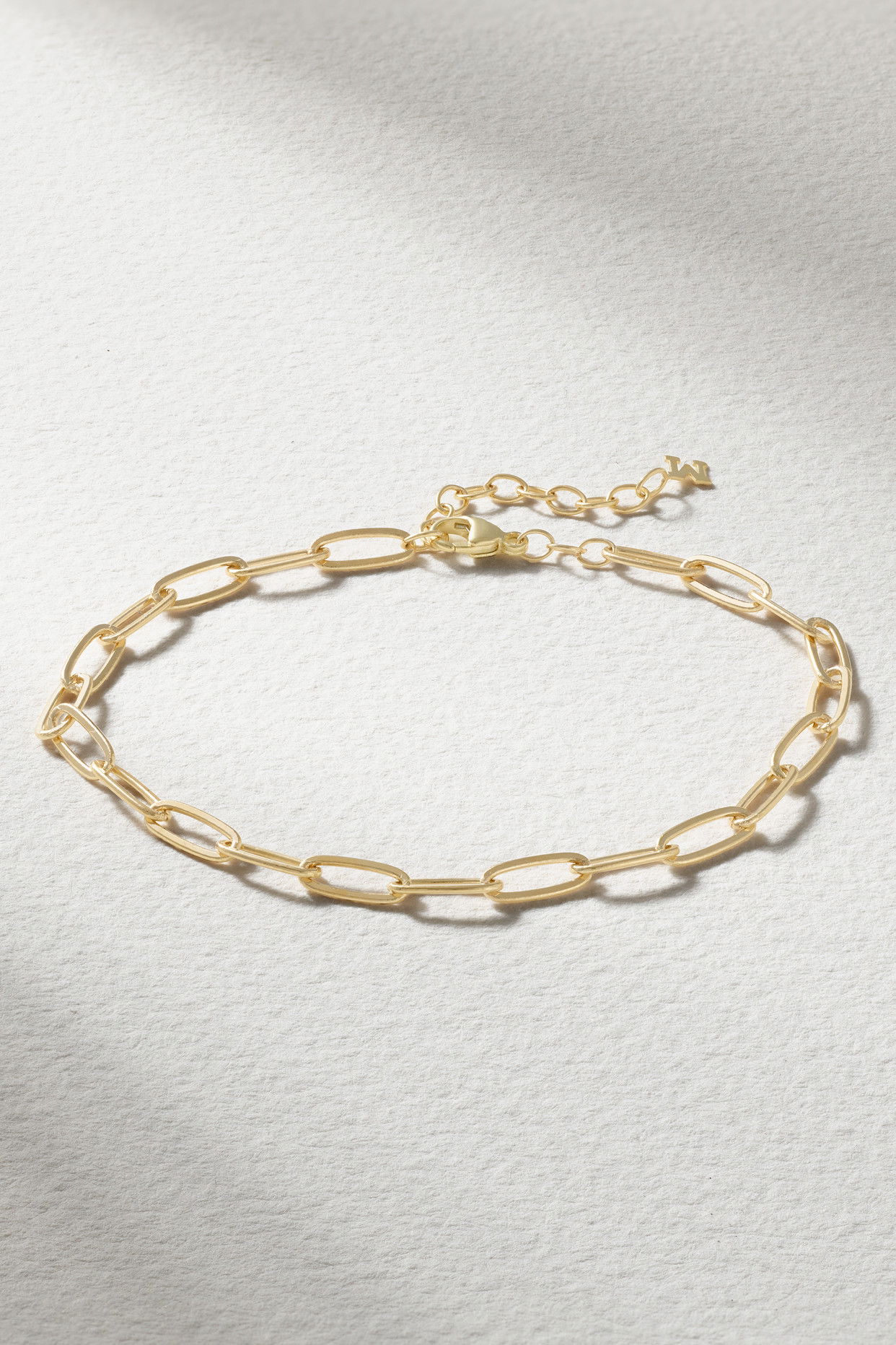 MATEO Paperclip Chain 14-Karat Gold Bracelet | endource