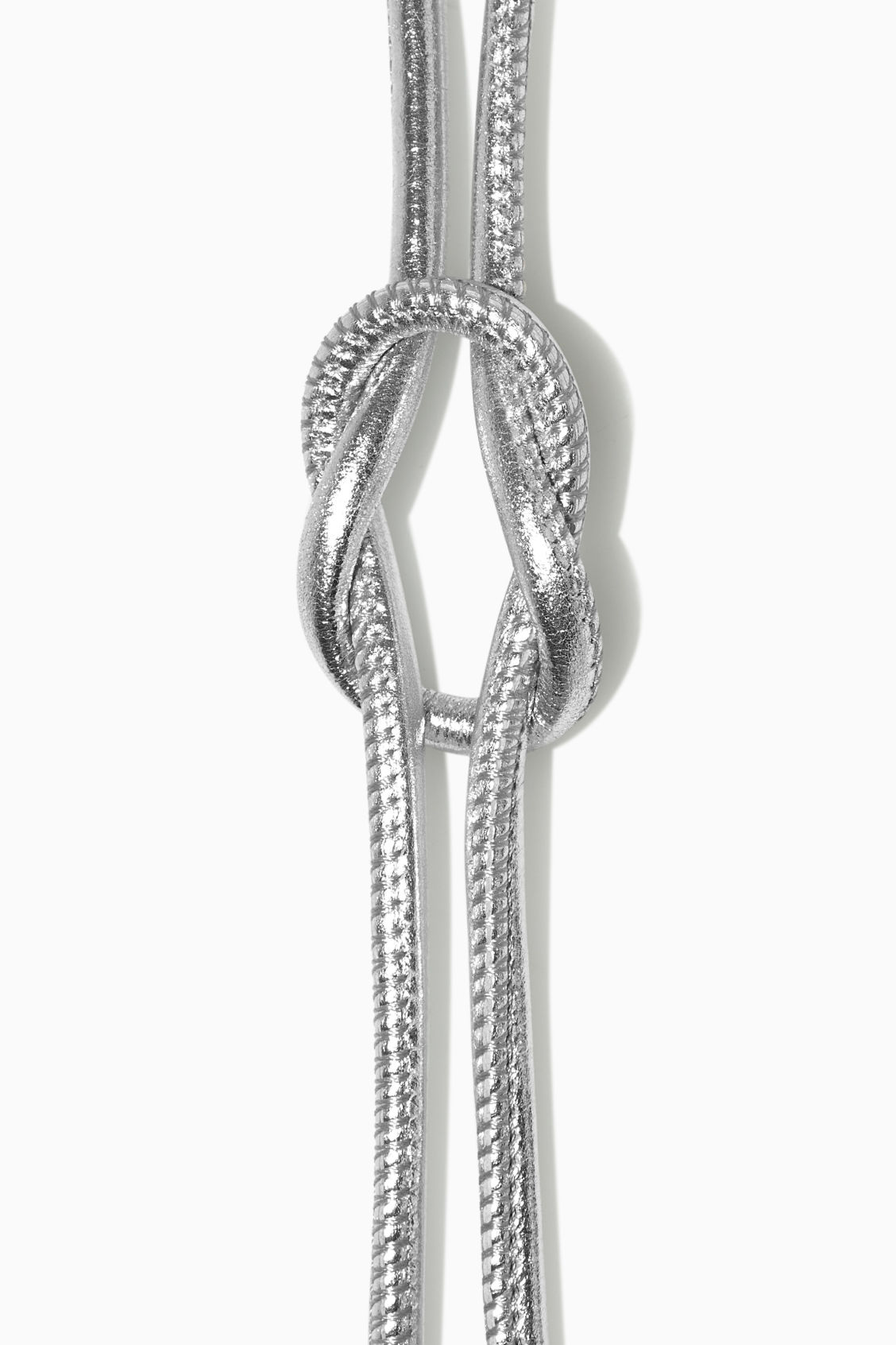 COS Leather Rope Belt in SILVER | endource