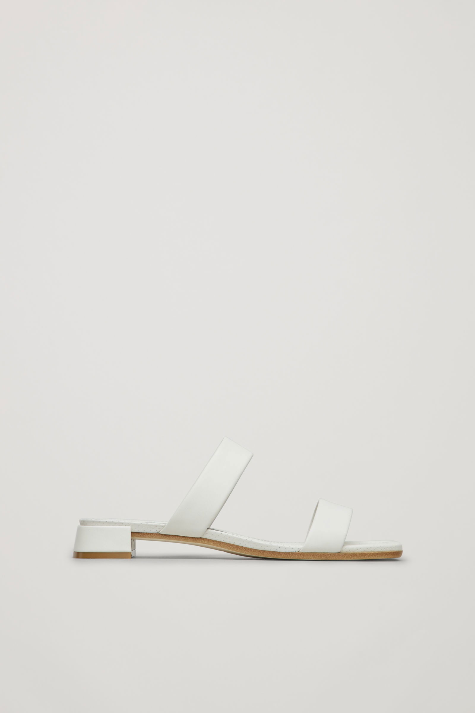 COS Two-Strap Leather Sandals | endource