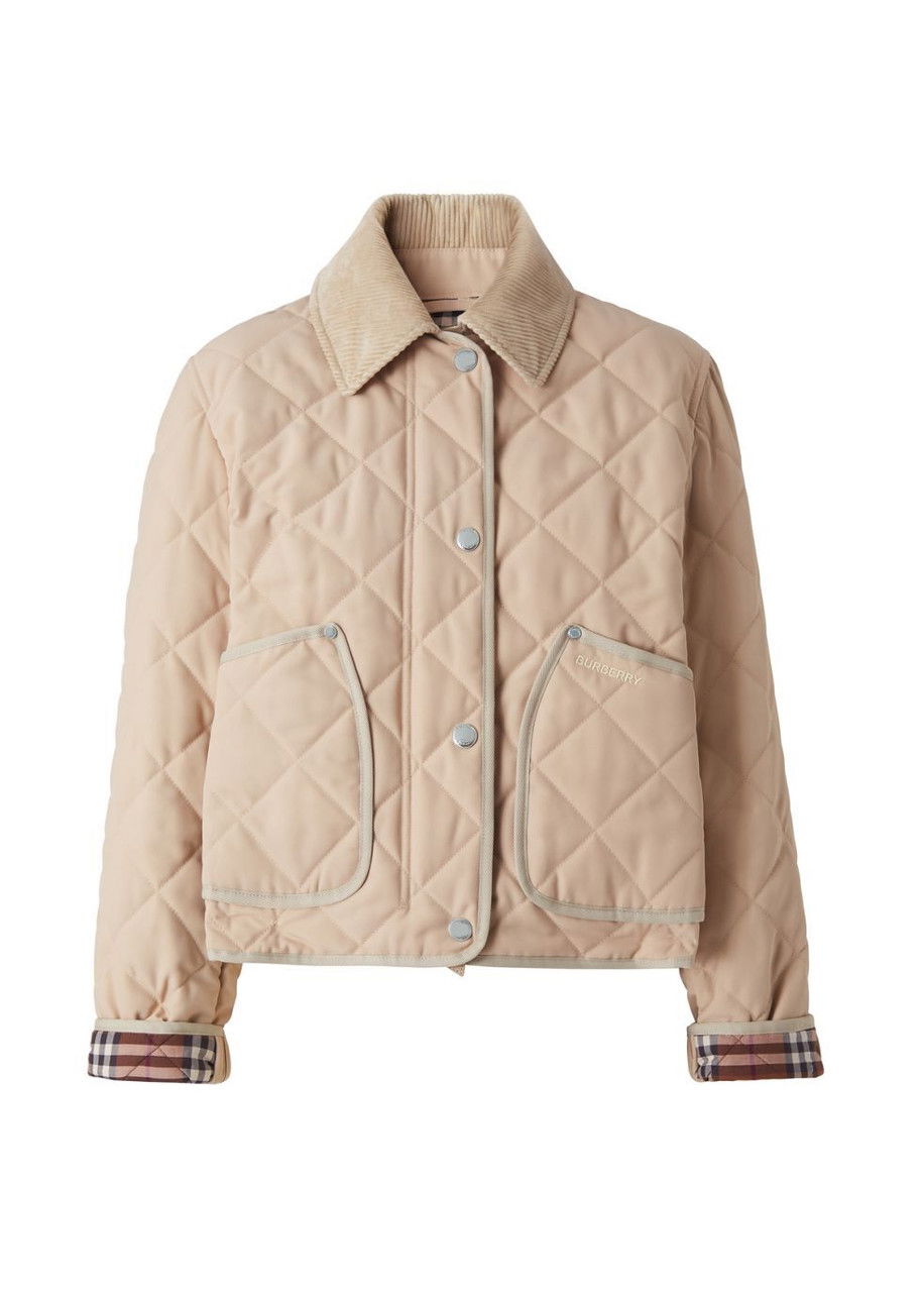 BURBERRY Quilted Cropped Barn Jacket | endource