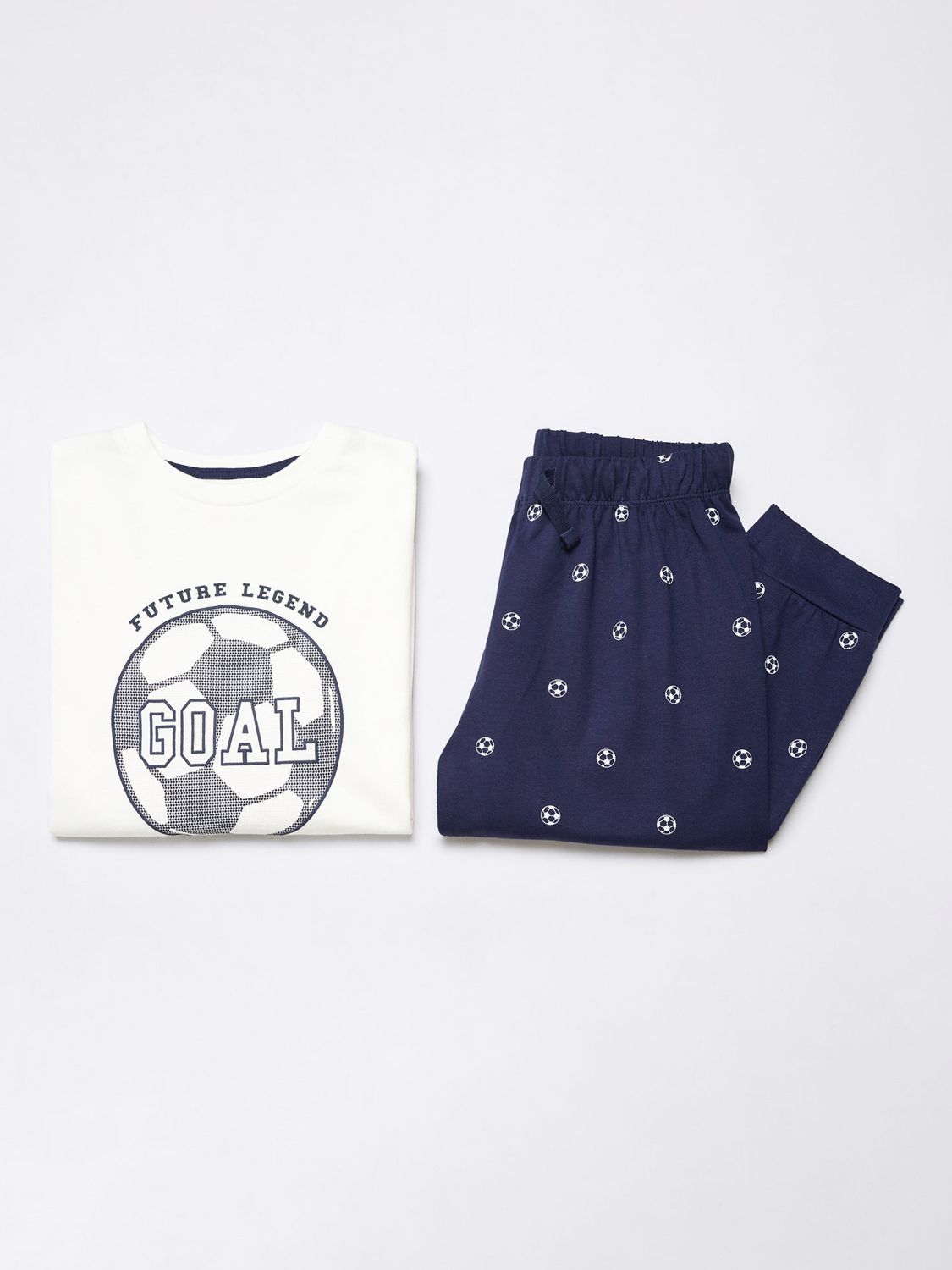 MANGO Kids' Goal Pyjamas Set in Navy | Endource