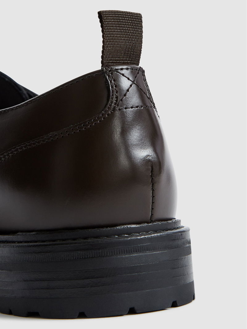 REISS Aden Leather Derby Shoes | Endource