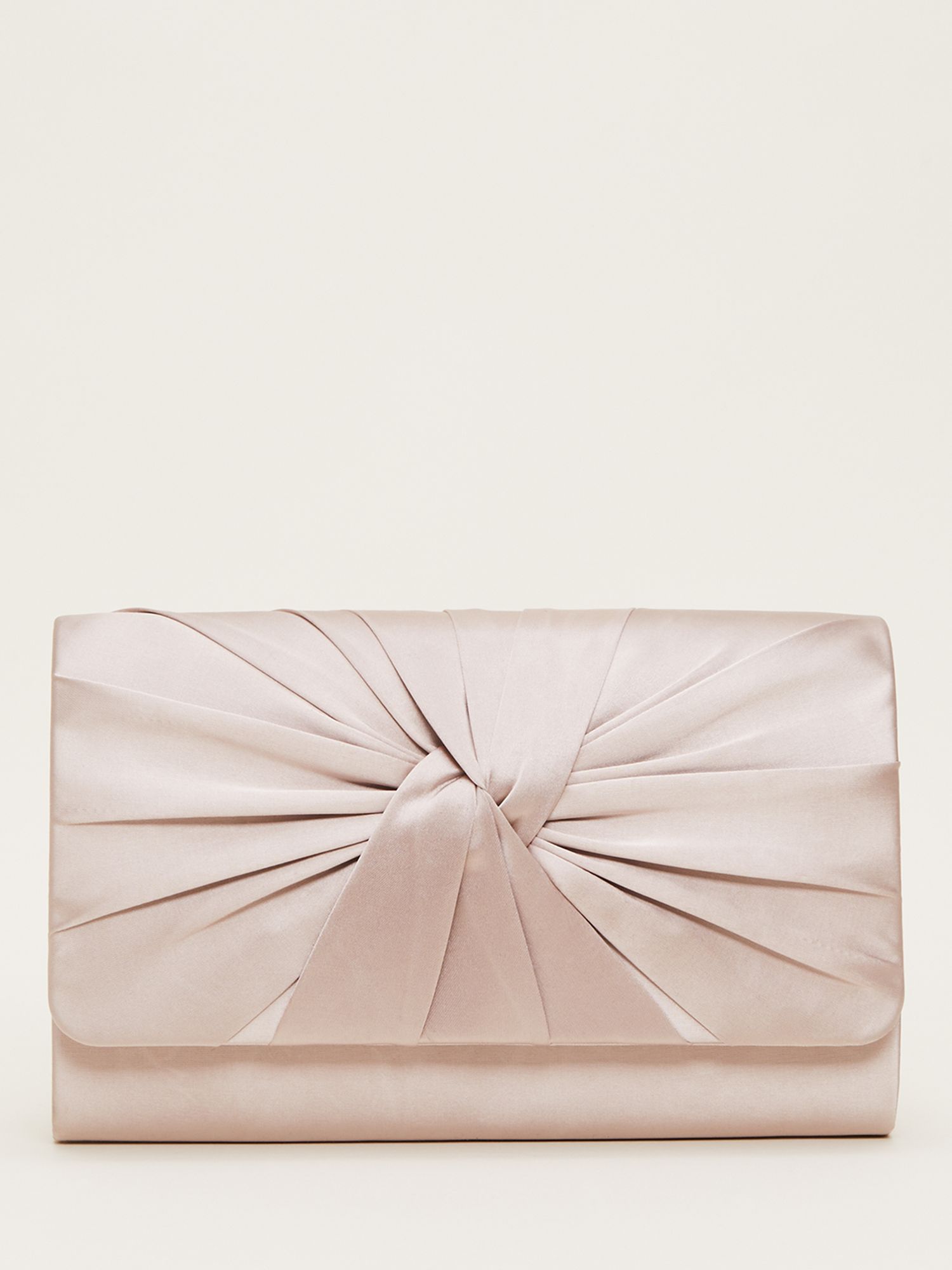 PHASE EIGHT Satin Twist Clutch Bag in Eau De Nil | endource