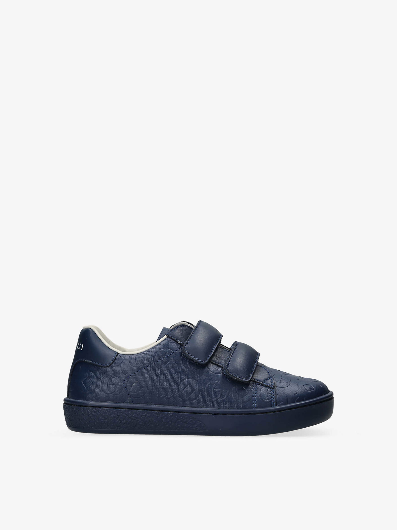 GUCCI New Ace Embossed Leather Trainers | endource