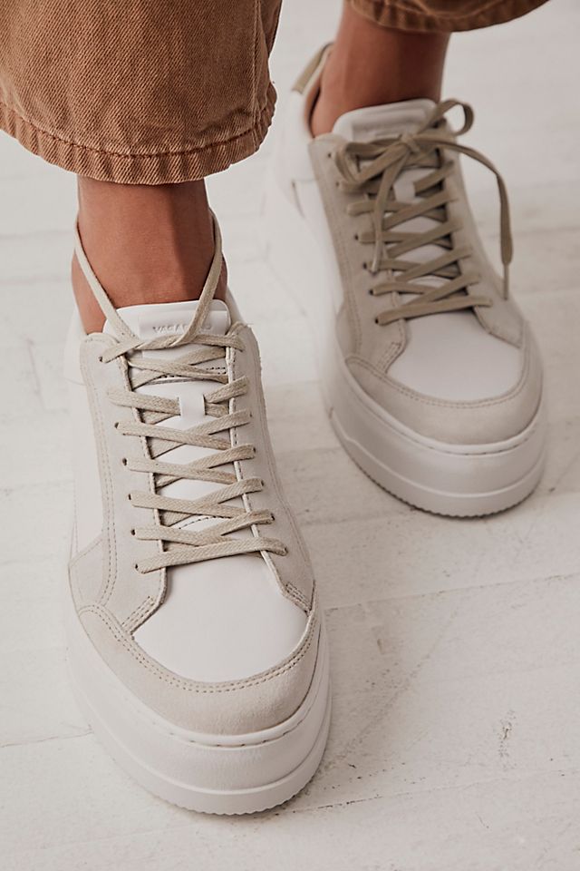 VAGABOND Judy Platform Sneakers in White / Salt | endource