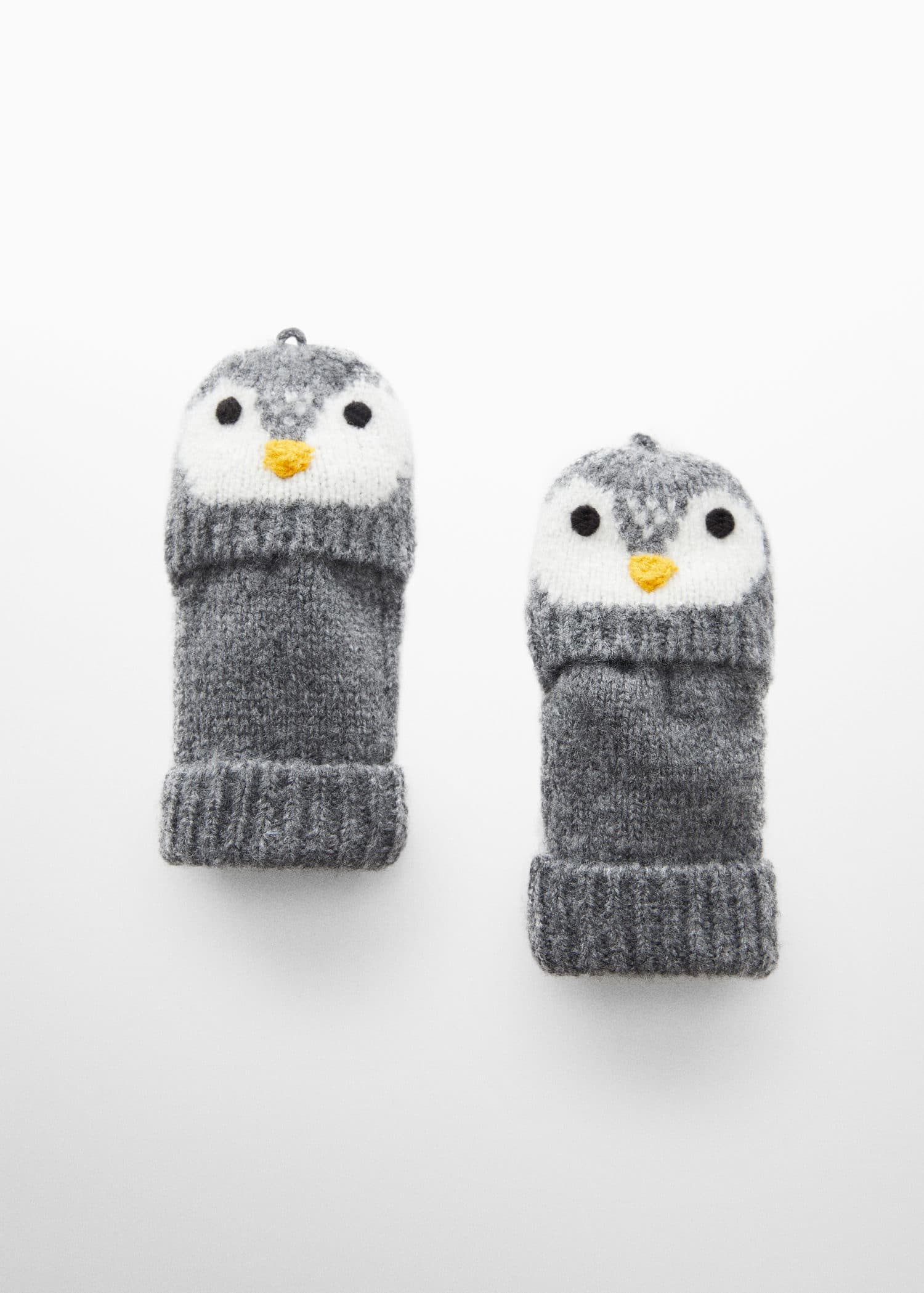 MANGO Penguin Gloves in Grey | endource