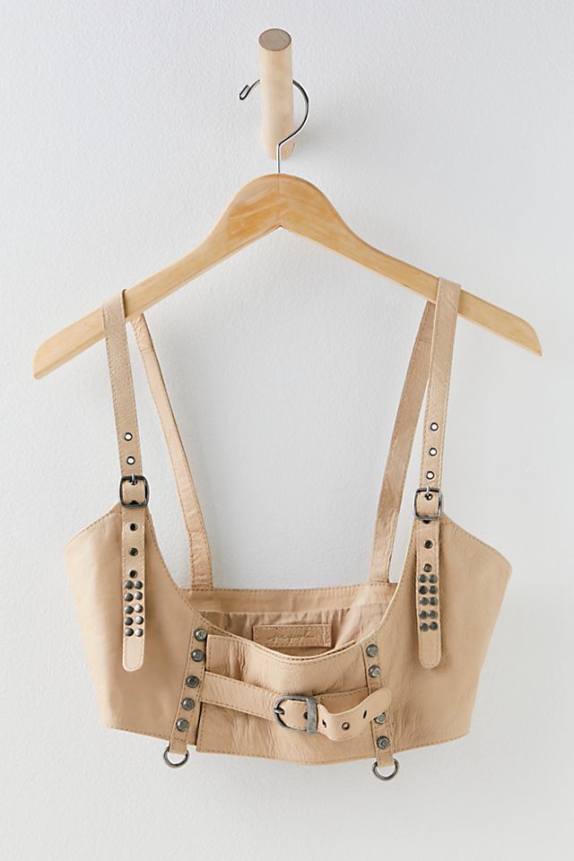 FREE PEOPLE Hollis Studded Harness in Sand Dune | Endource