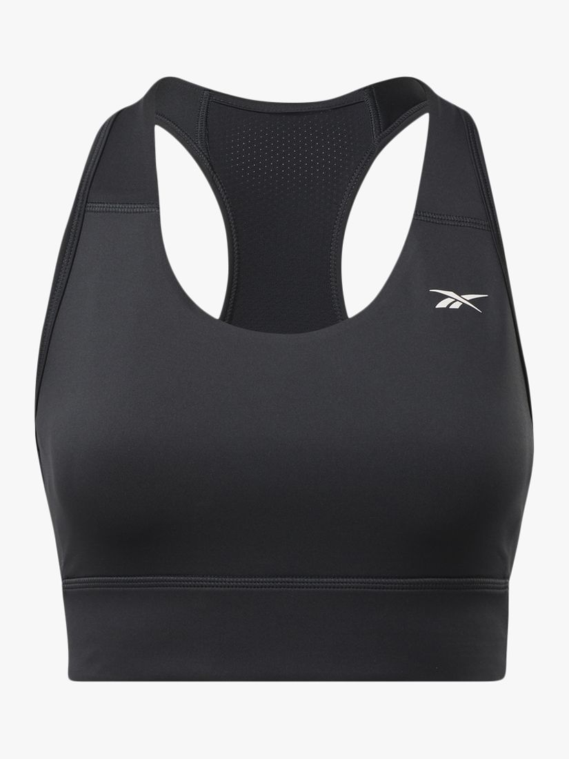 REEBOK Running Essentials High Impact Sports Bra in Night Black | endource