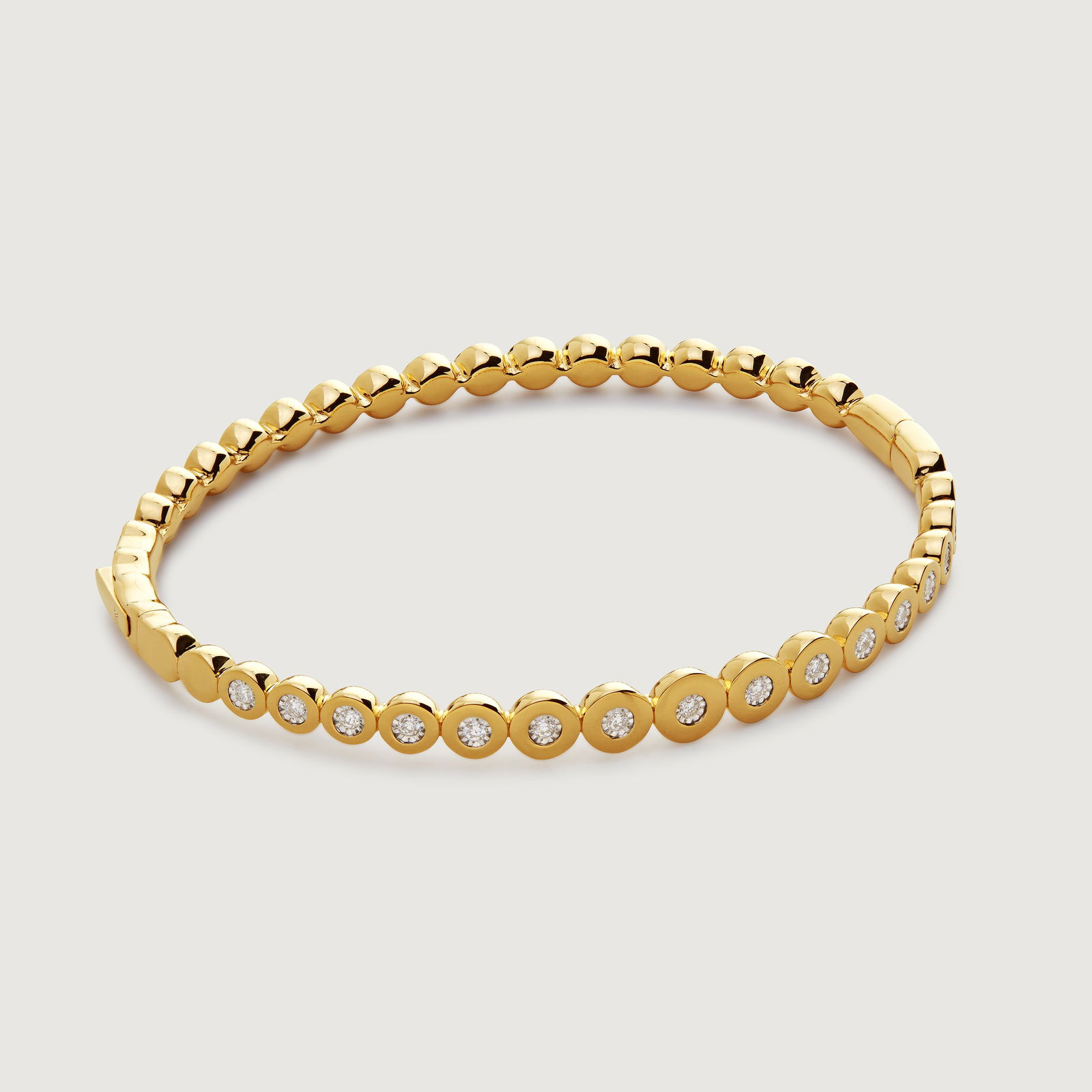 MONICA VINADER Lab Grown Diamond Graduated Bangle | endource