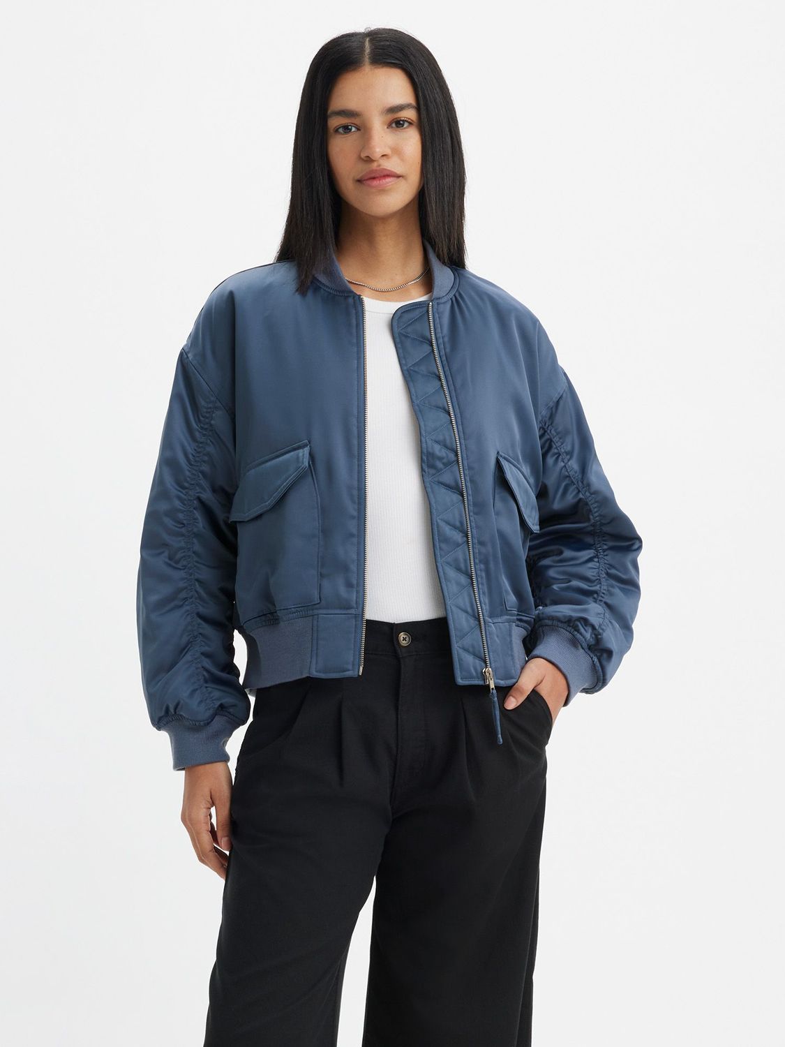 LEVI'S Andy Tech Bomber Jacket in Dark Forest | endource