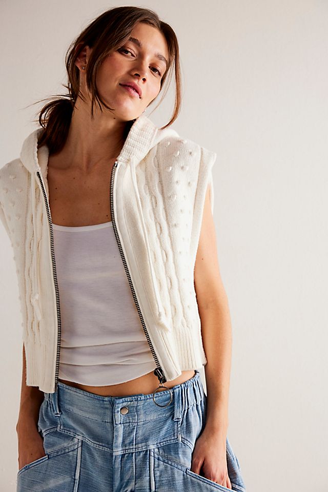 FREE PEOPLE We The Free - Coastal Vest in Ivory | endource
