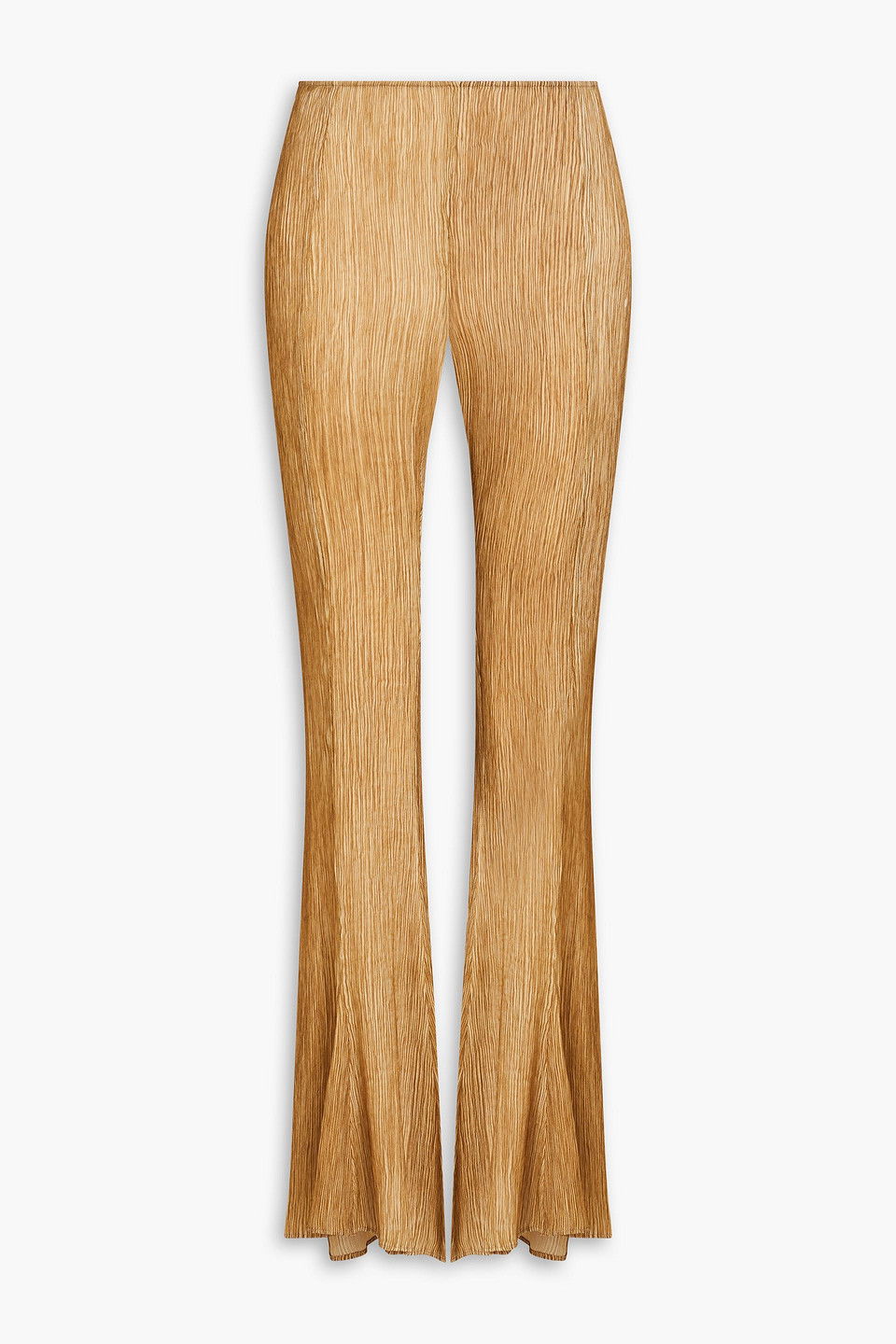 ACNE STUDIOS Silk-Crepon Flared Pants in Neutral | endource