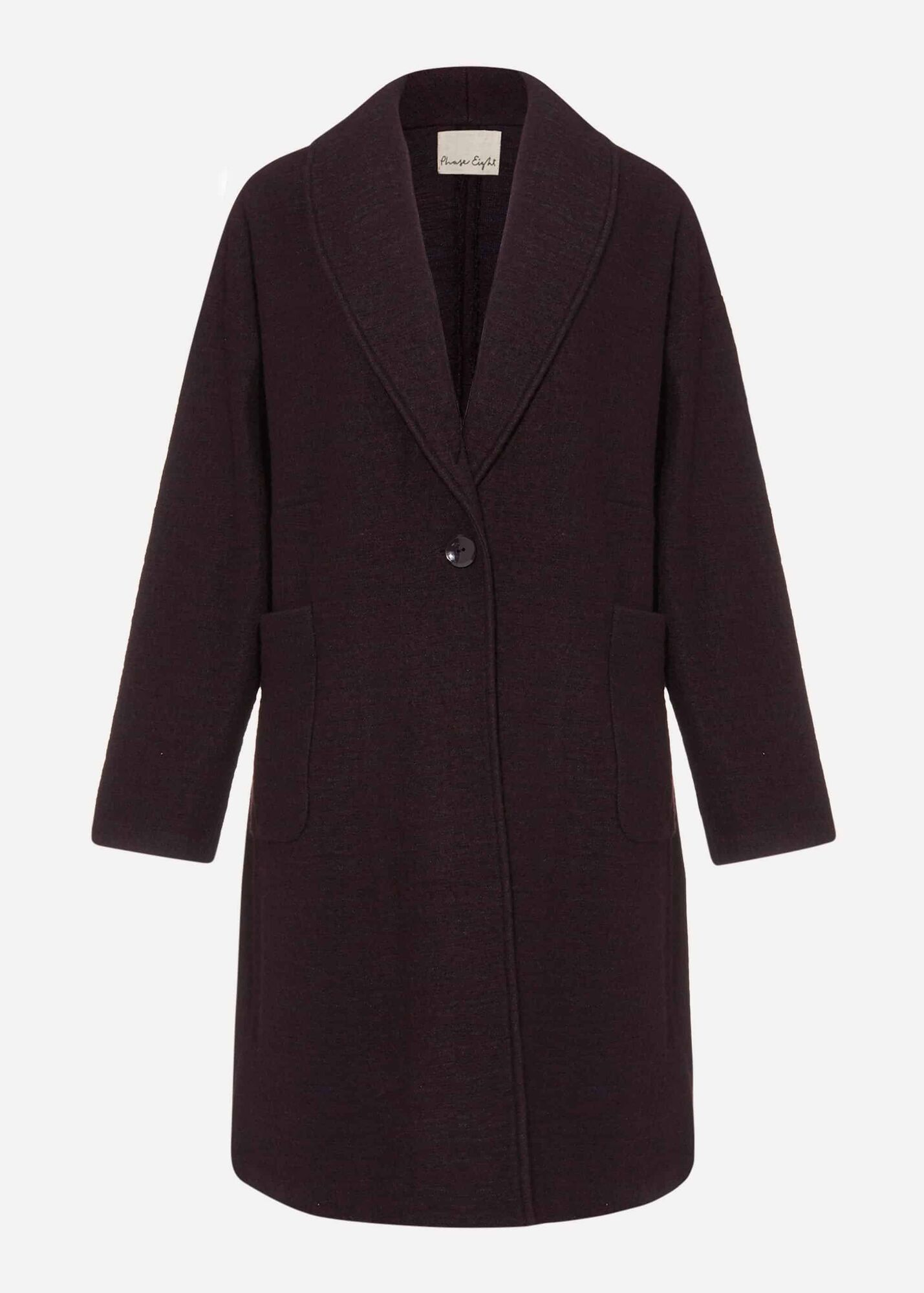 PHASE EIGHT Sally Shawl Collar Knit Coat | endource