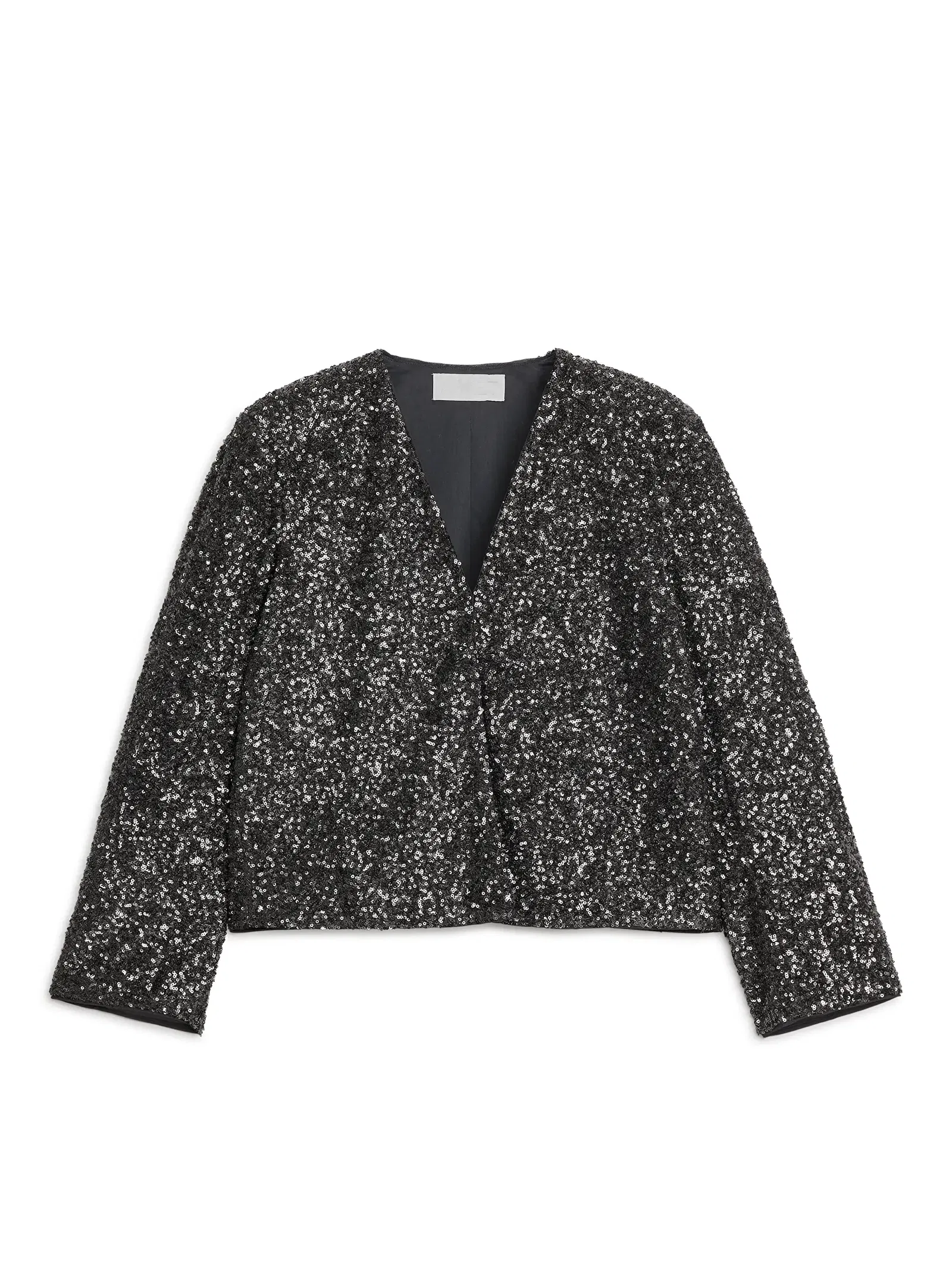 ARKET Sequin Jacket in Dark Grey | endource