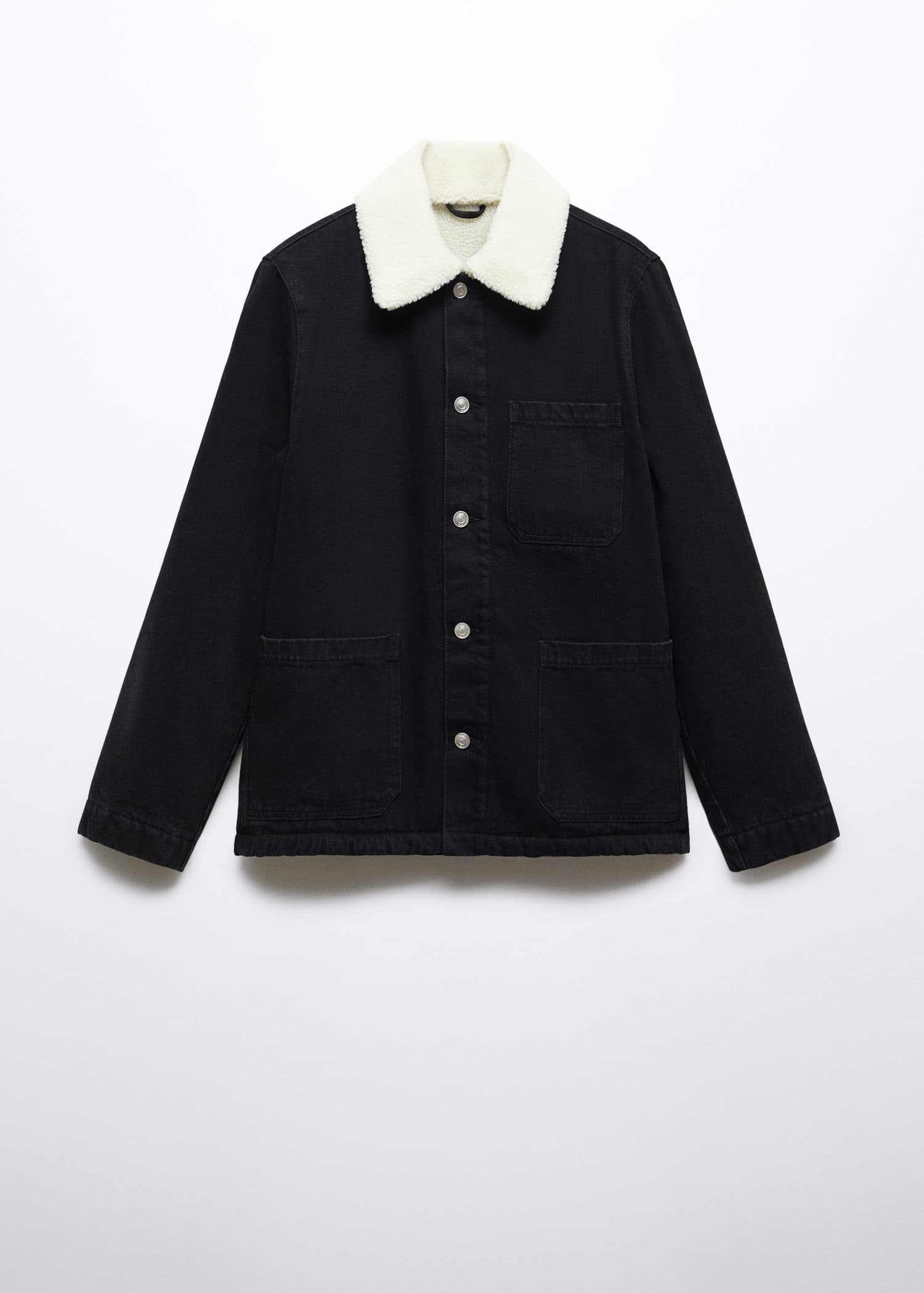 MANGO Shearling Denim Jacket | Endource