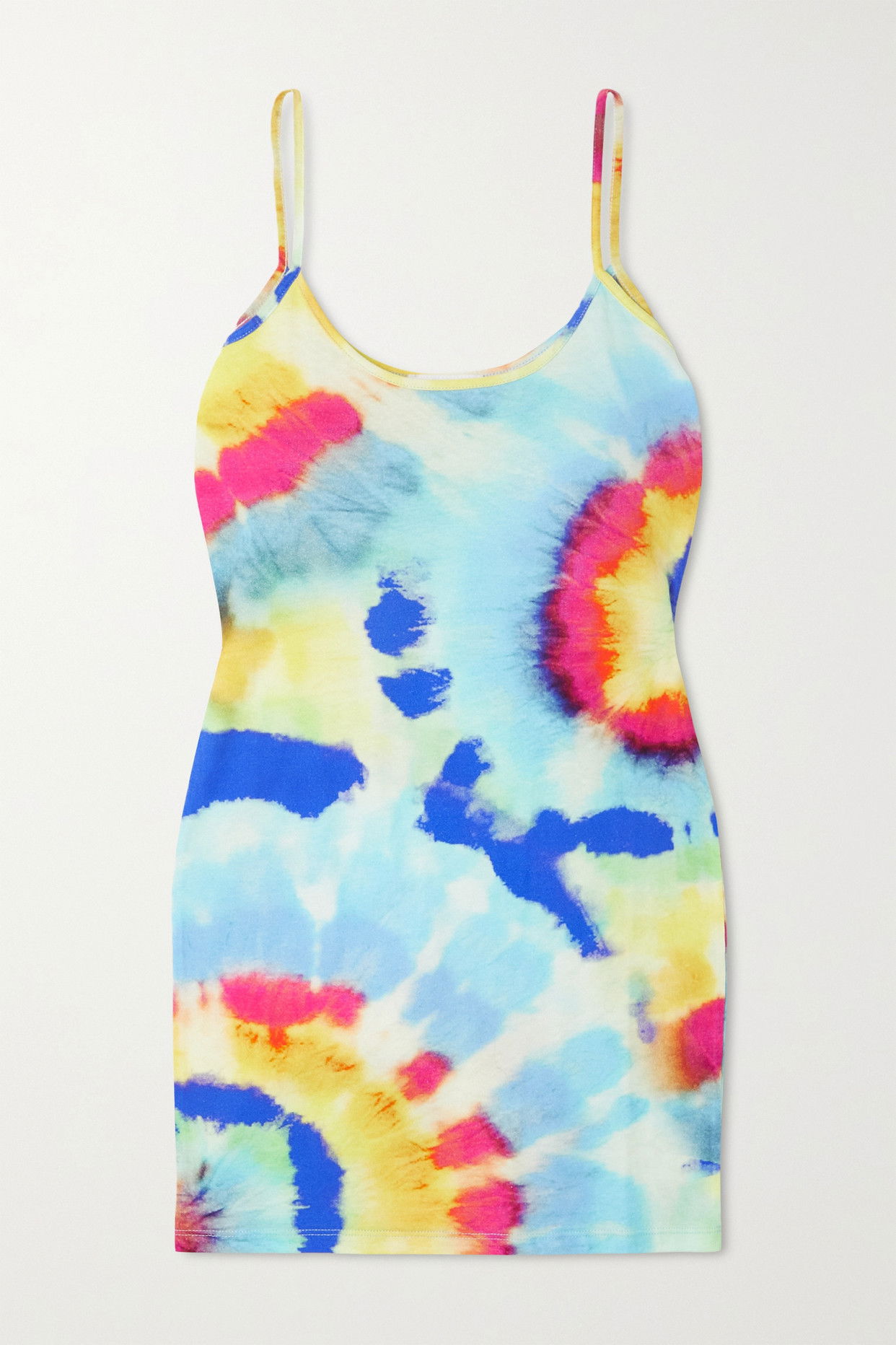 EYWASOULS MALIBU Juliette Tie-Dyed Mini Dress in Blue | endource