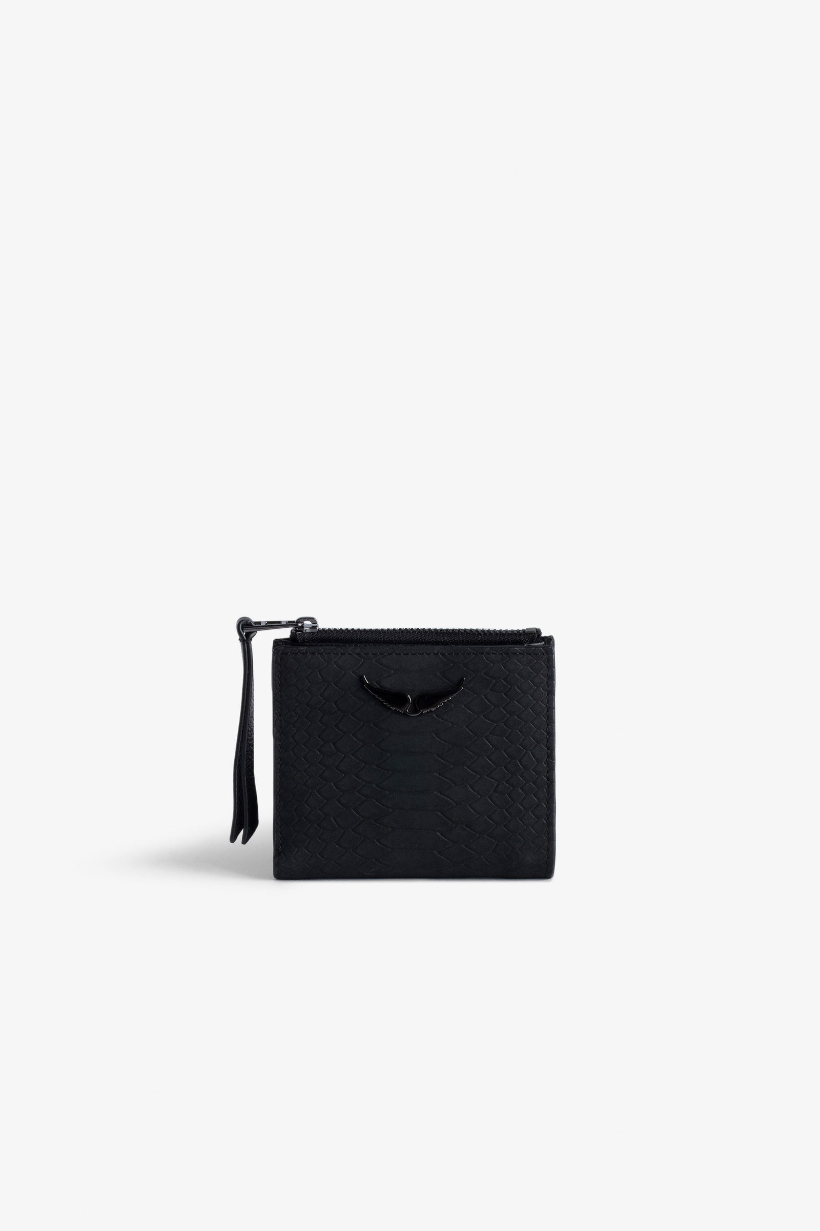 ZADIG & VOLTAIRE ZV Fold Savage Coin Purse in Black | endource