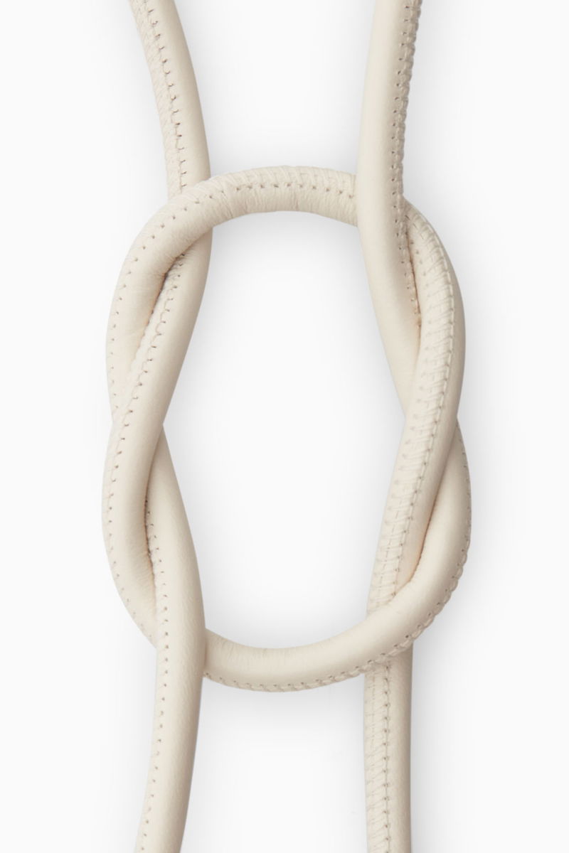 COS Leather Rope Belt in CREAM | Endource