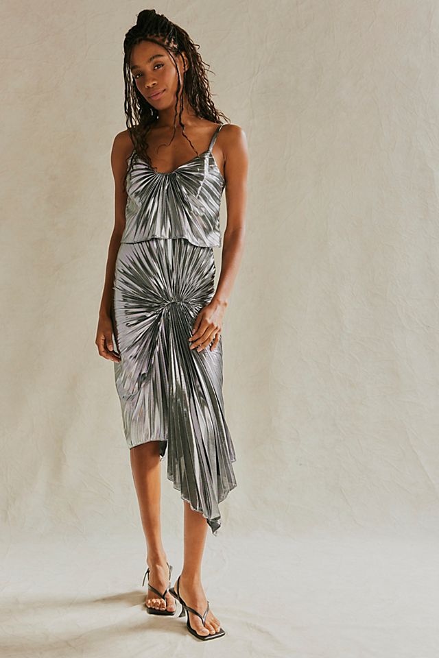 GEORGIA HARDINGE Dazed Dress in Metallic Silver | Endource