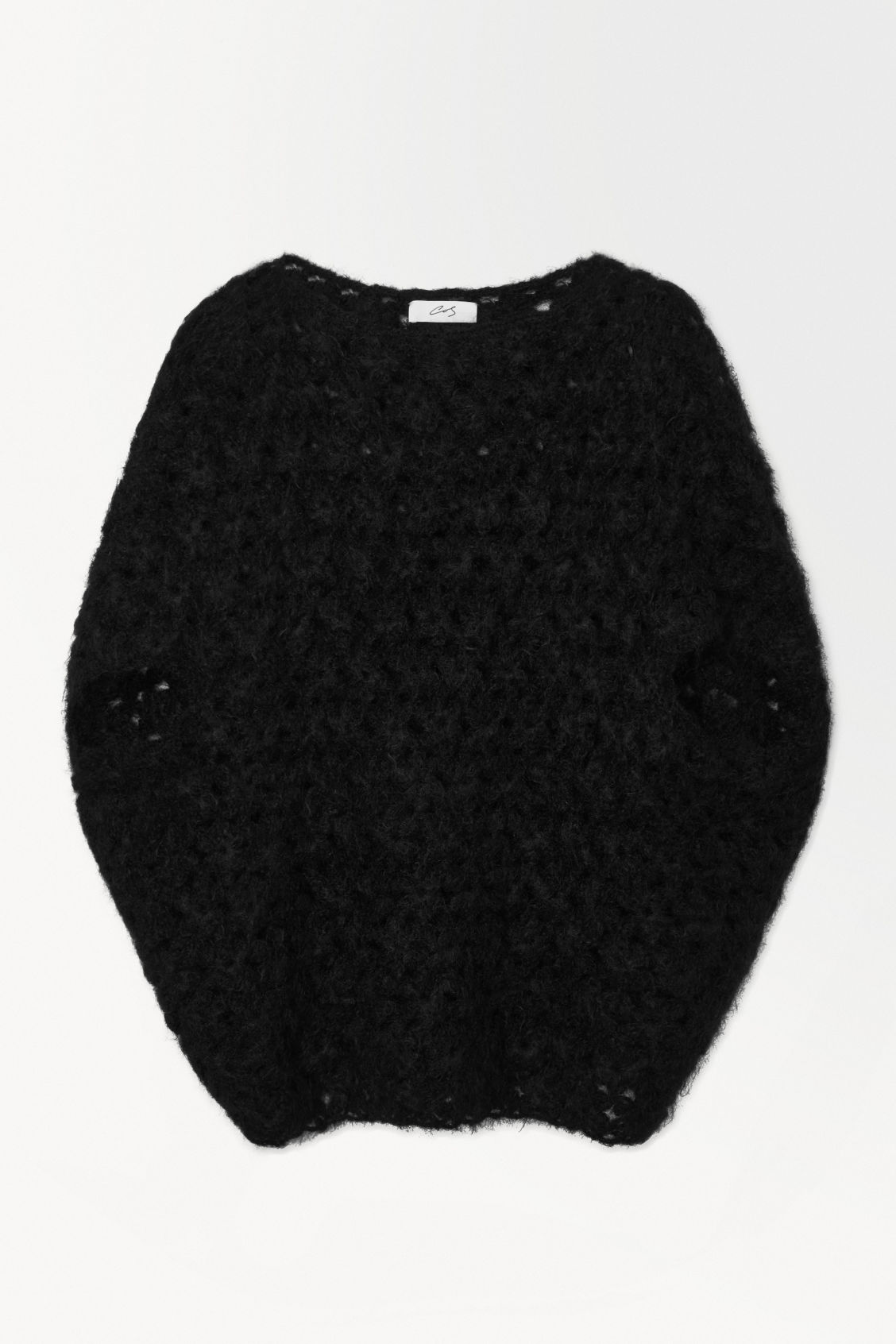 COS The Crochet-Knit Top in BLACK | Endource