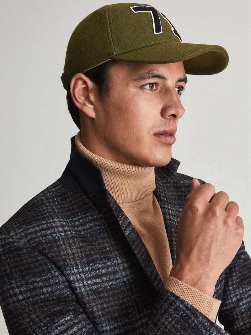 REISS Varsity Flock Logo Felted Cap | endource