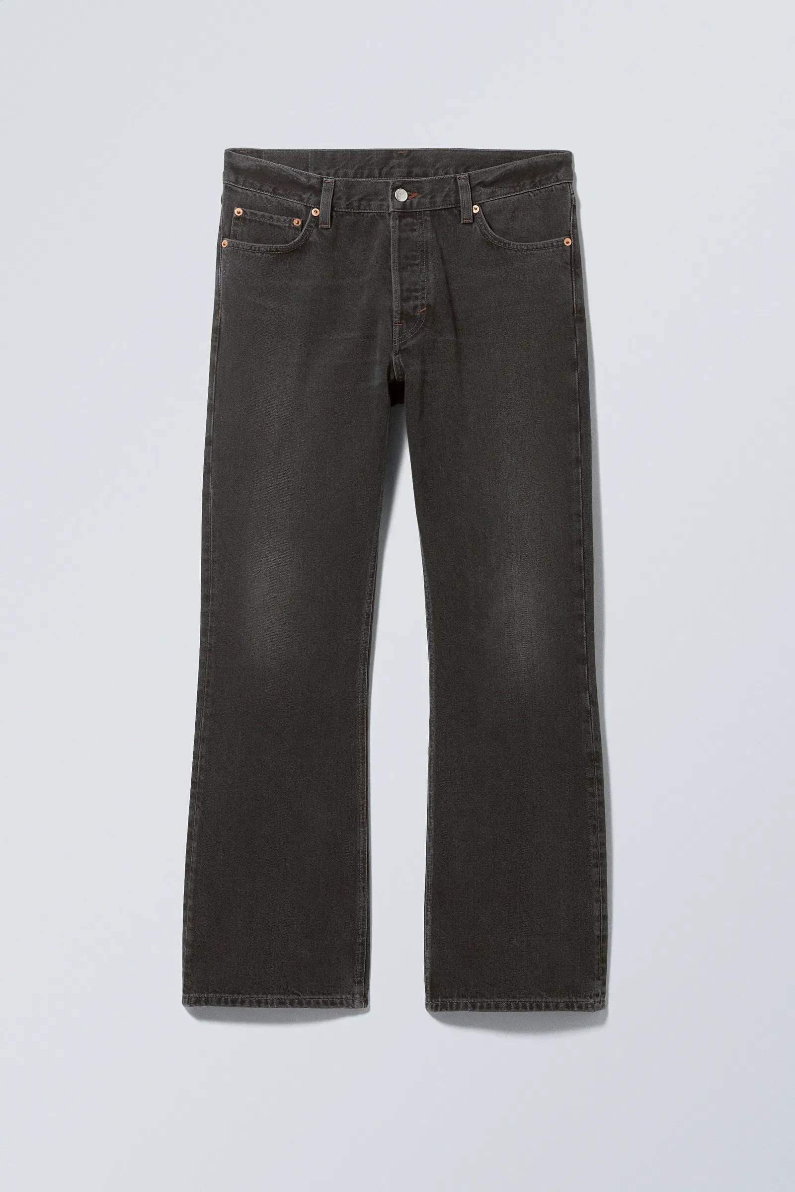 WEEKDAY Rider Bootcut Jeans in Noir black | endource