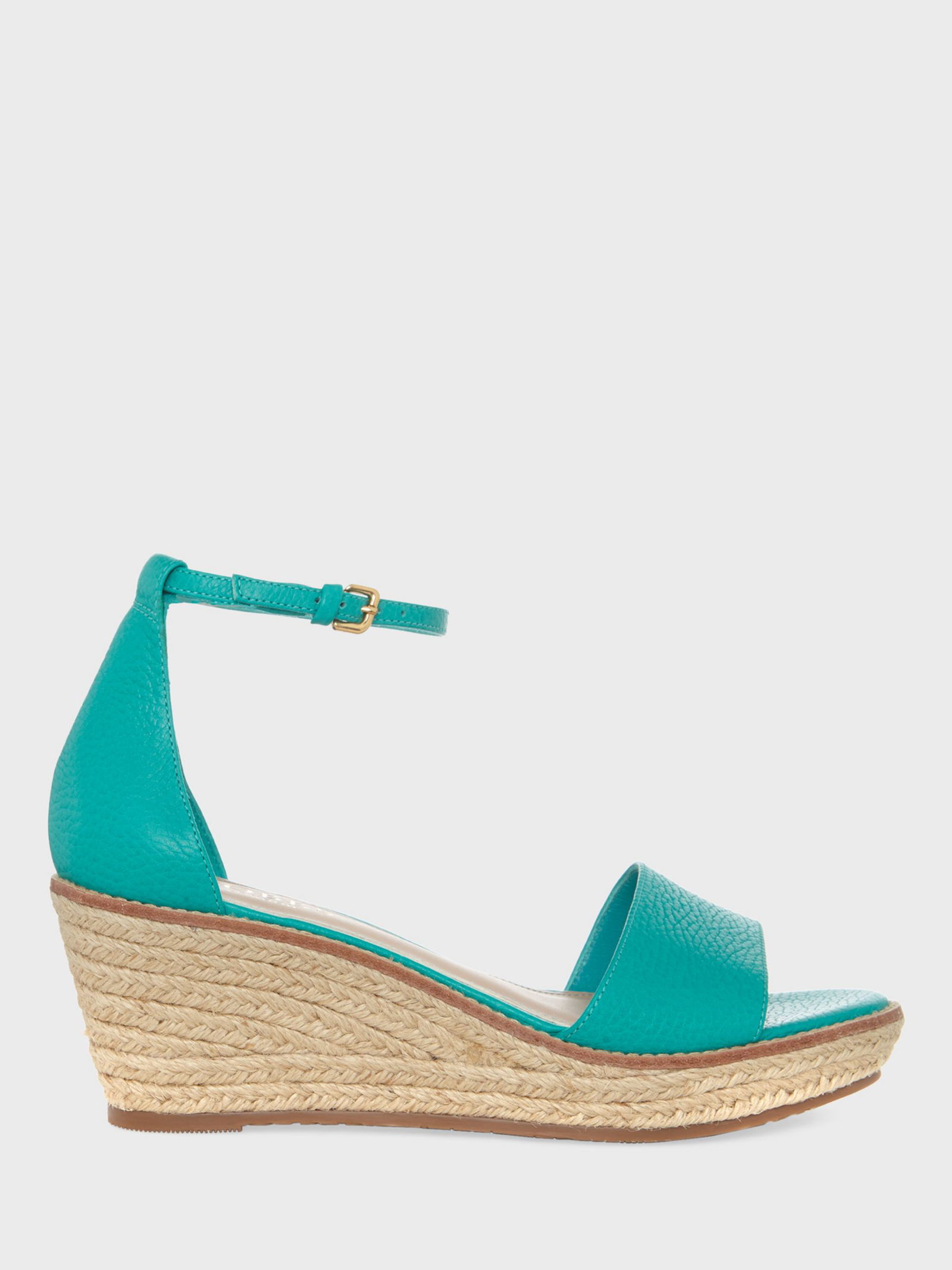 HOBBS Vespa Leather Espadrille Wedge Sandals in Tan Brown | Endource