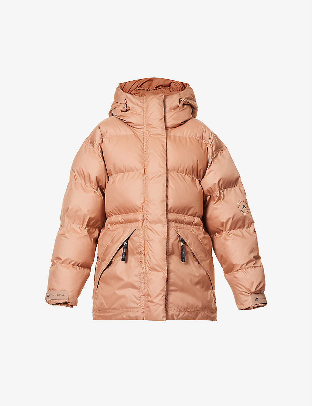 ADIDAS BY STELLA MCCARTNEY Funnel-Neck Padded Jacket in CAMEL | endource