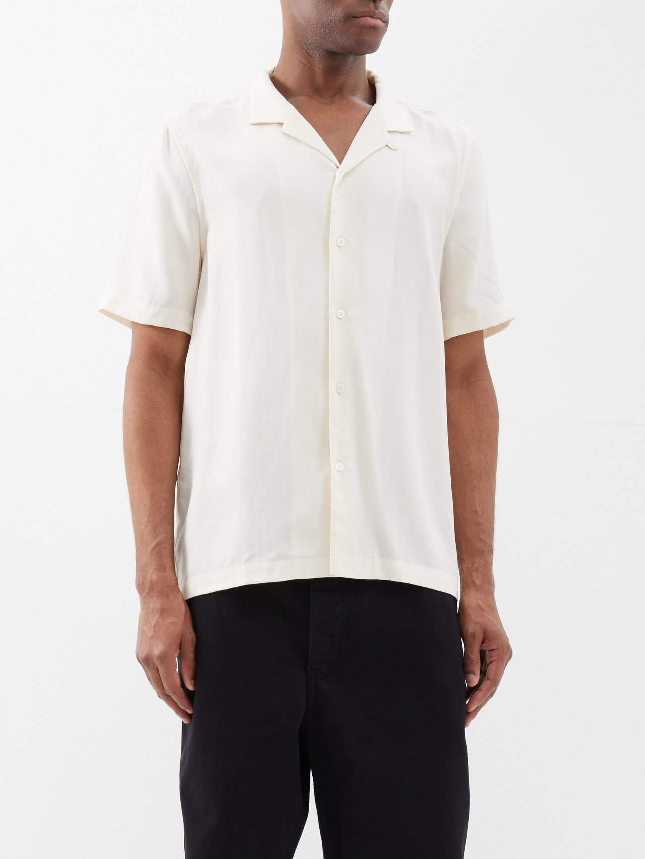 RAEY Short-Sleeve Lyocell Shirt | endource