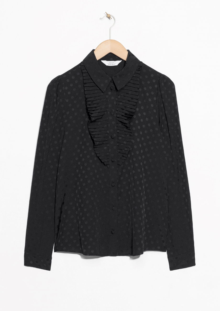 & OTHER STORIES Ascot Ruffle Blouse | Endource