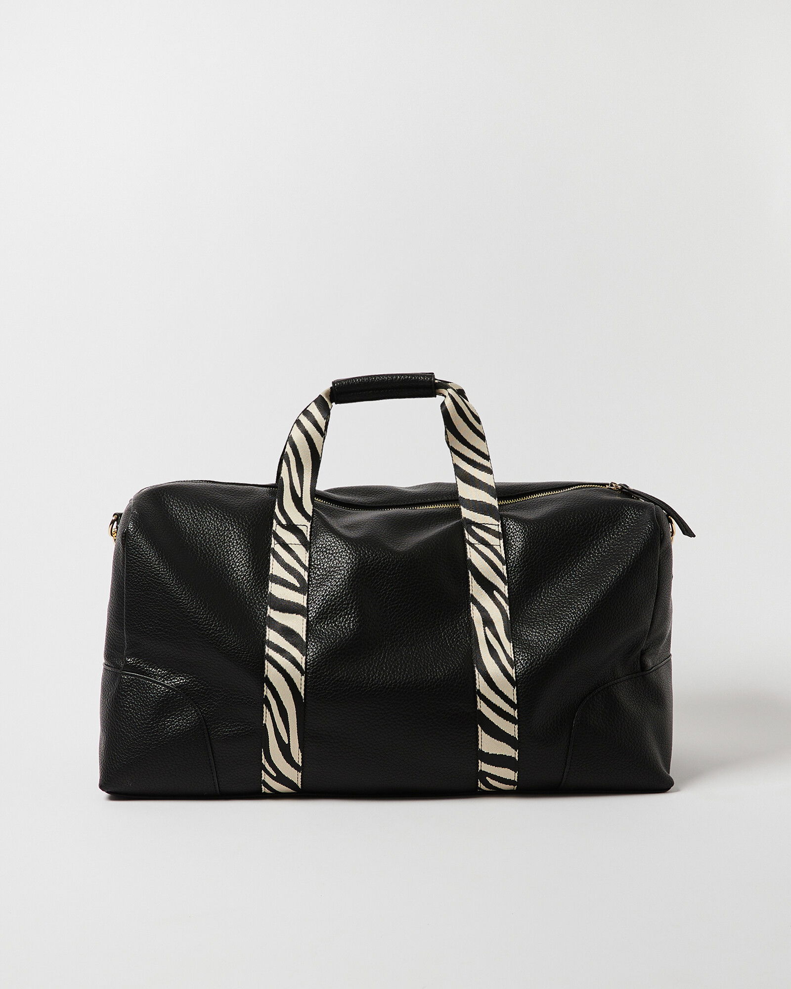 OLIVER BONAS Hattie Zebra Weekend Bag in Black | Endource