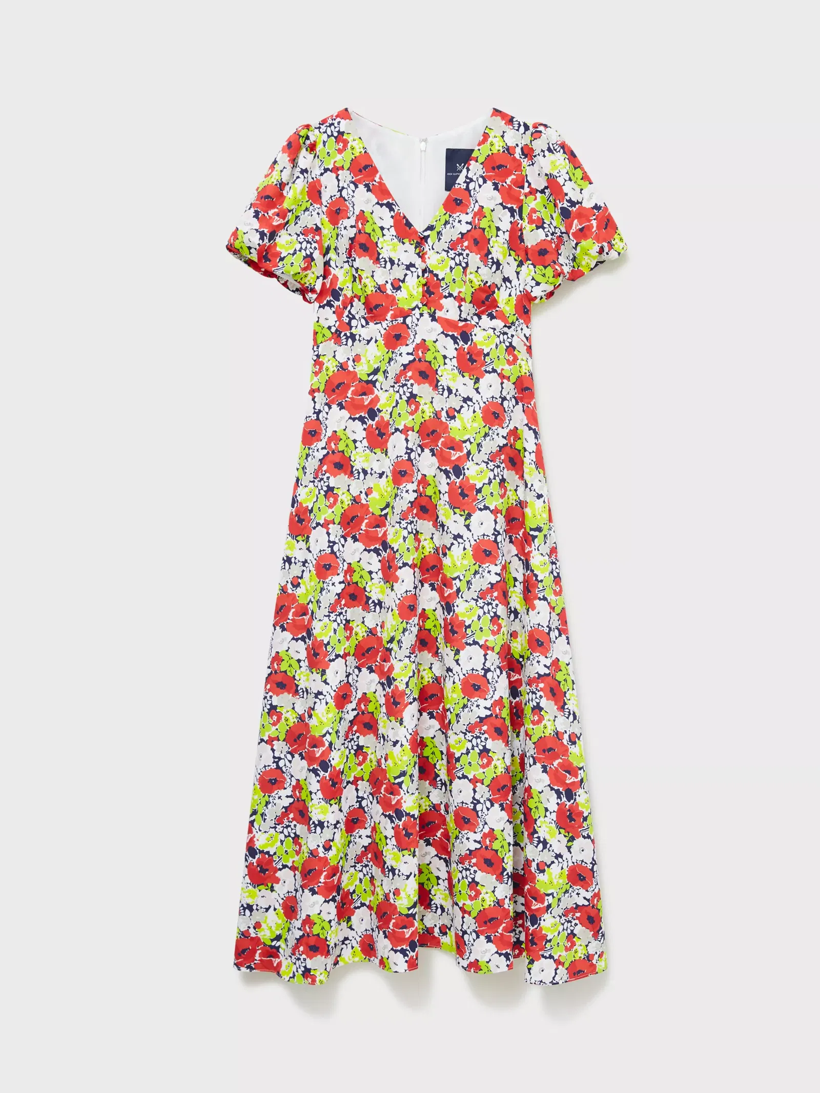 CREW CLOTHING Riverside Floral Midi Dress in Multi | endource